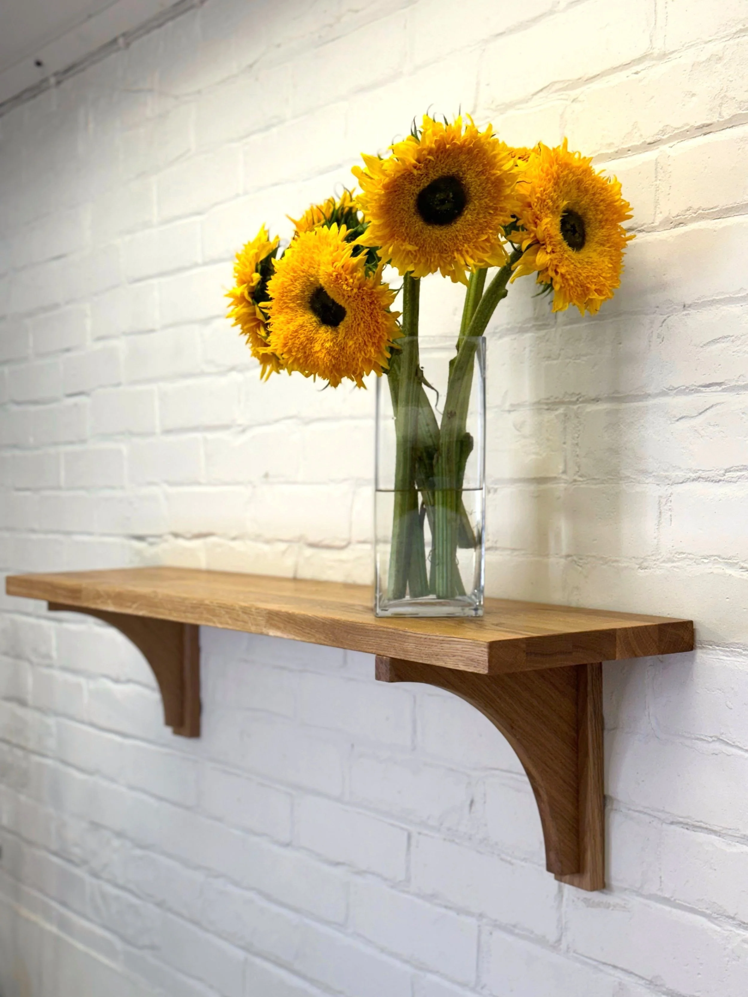 Shelf Brackets - Hidden fixtures - Spray finished or European Oak ...