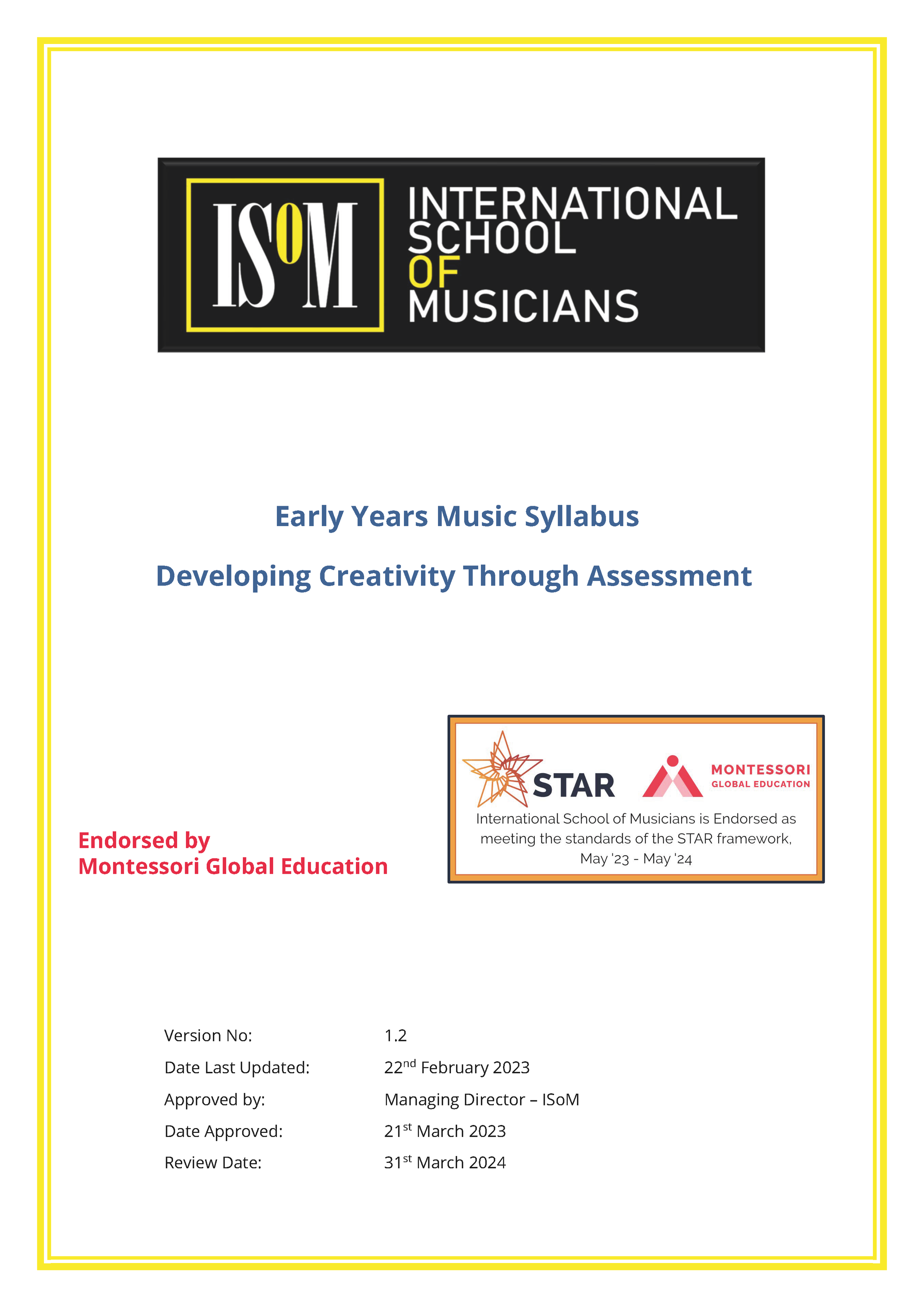 Montessori Exam Resources — International School of Musicians