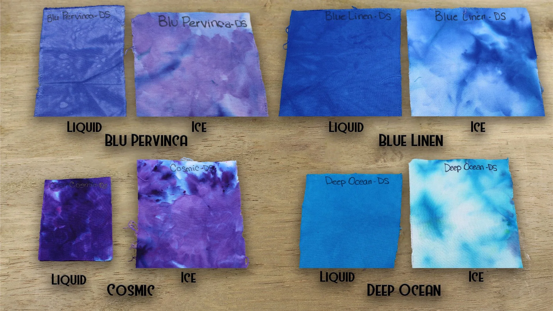 Dyespin Color Swatches - Updated — Fun Endeavors Tie Dye Lab