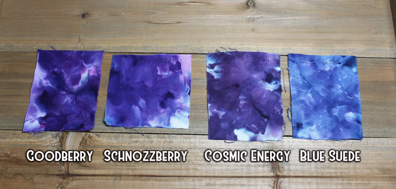Happy Cat Tie Dye Ice Dyed Color Swatches — Fun Endeavors Tie Dye Lab