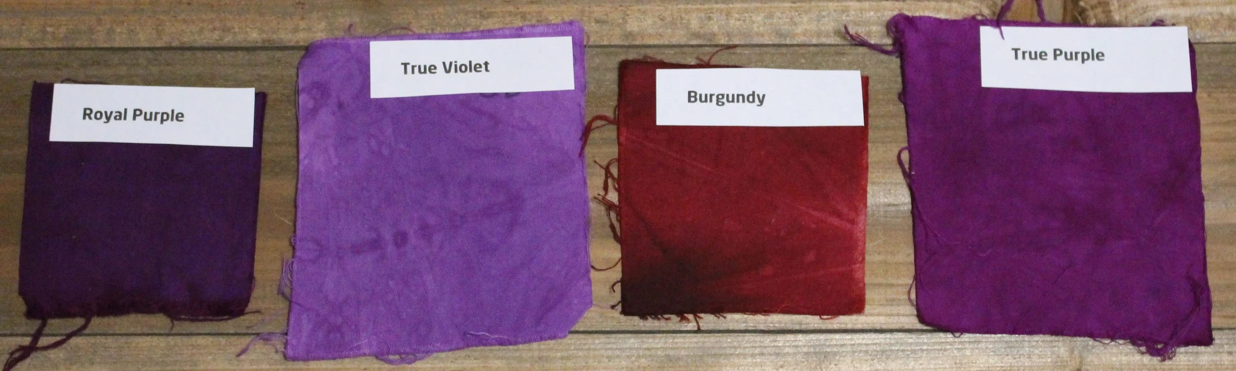 Grateful Dyes Color Swatches — Fun Endeavors Tie Dye Lab