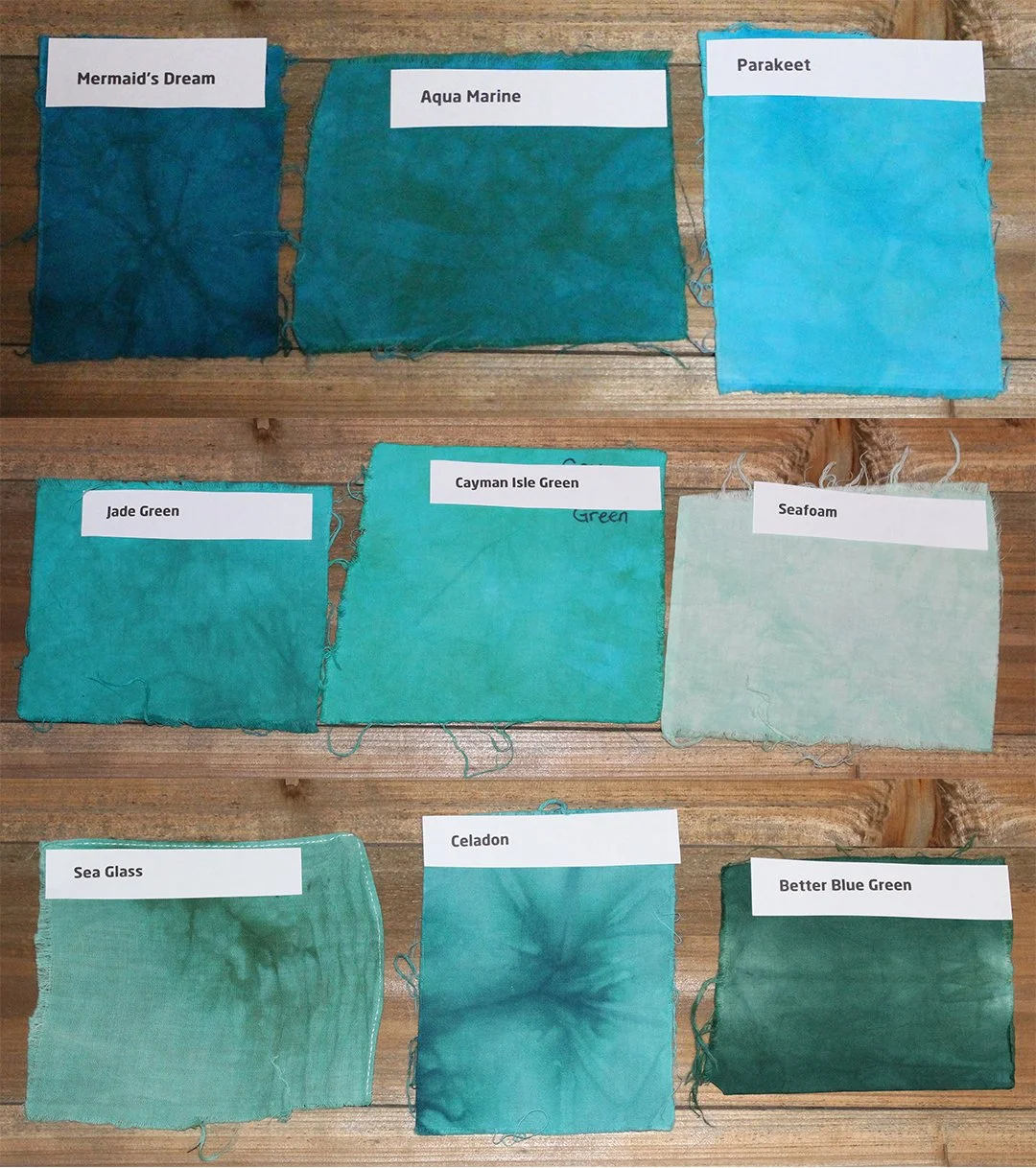 Color Swatches for Dharma Trading Company Procion MX Fiber Reactive ...