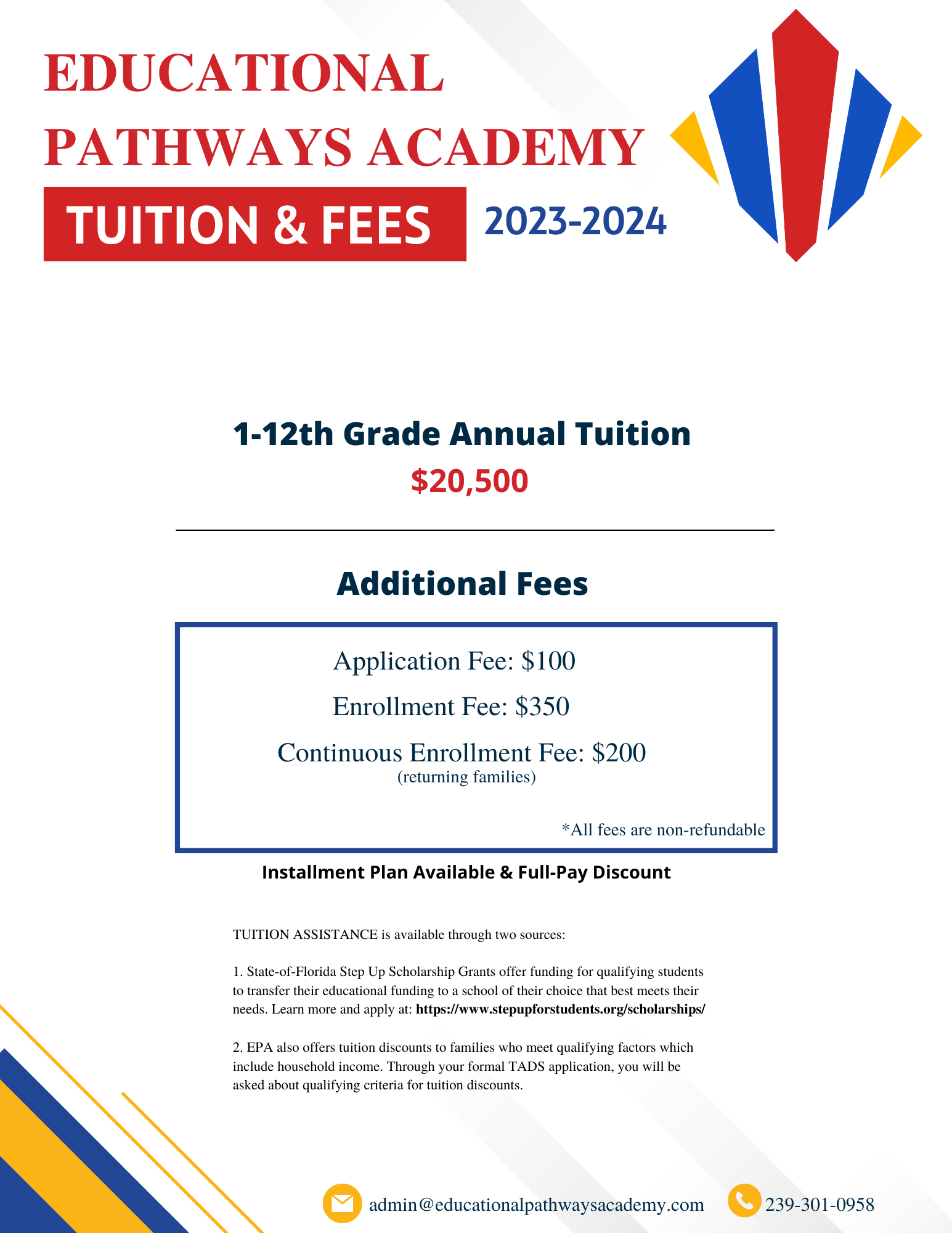 Tuition & Fees | Private School for Dyslexia in Florida — Educational ...