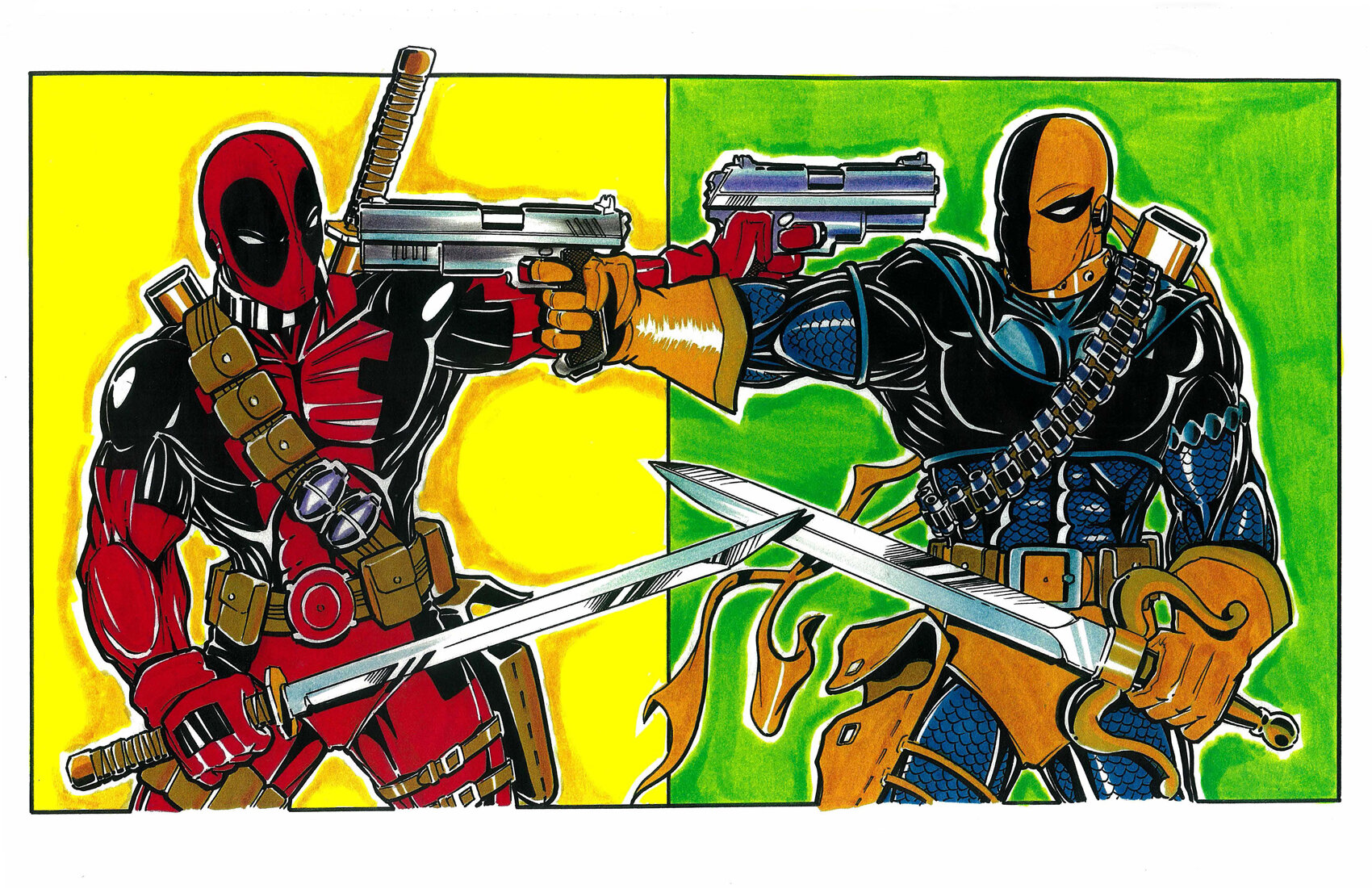 Deathstroke Vs Deadpool Wallpaper