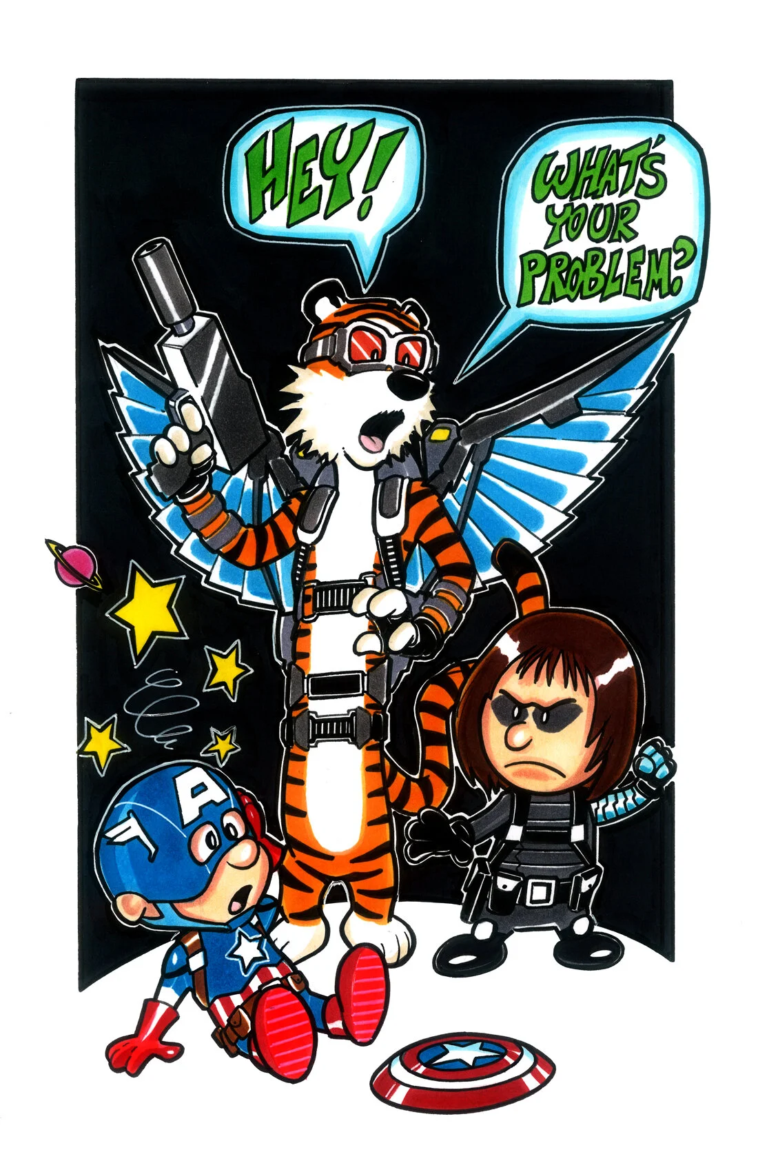 Peanuts Mandalorian ART OF DAVID WONG peanuts-mandalorian-art-of-david-wong
