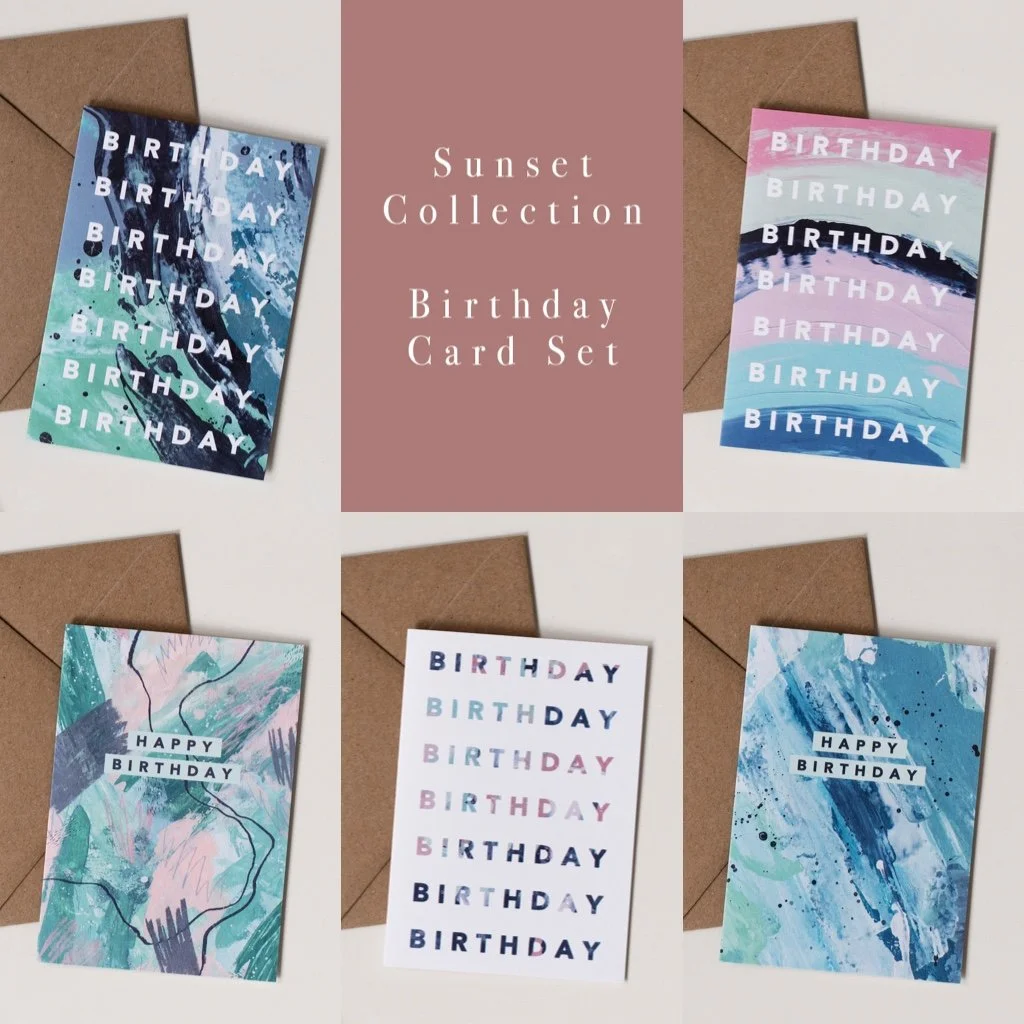 Sunset Sky Birthday Card — Joy Jen Studio