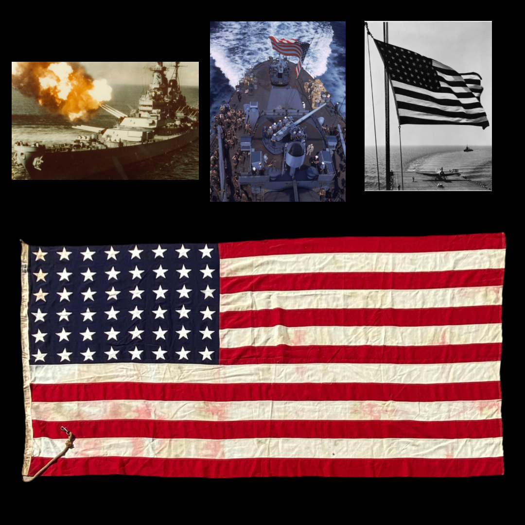 RARE! WWII U.S. - British Combat & Liberation Flags — Premier Relics