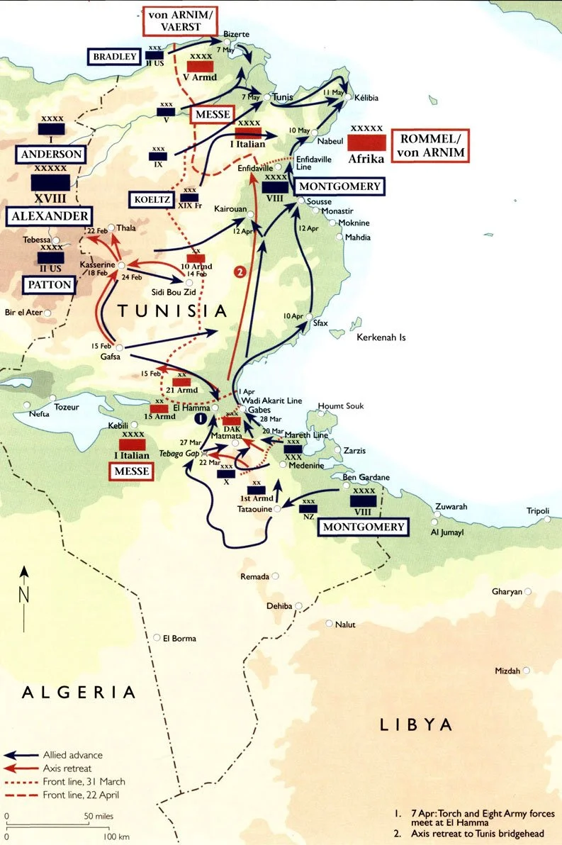 Wwii Africa Campaign Map