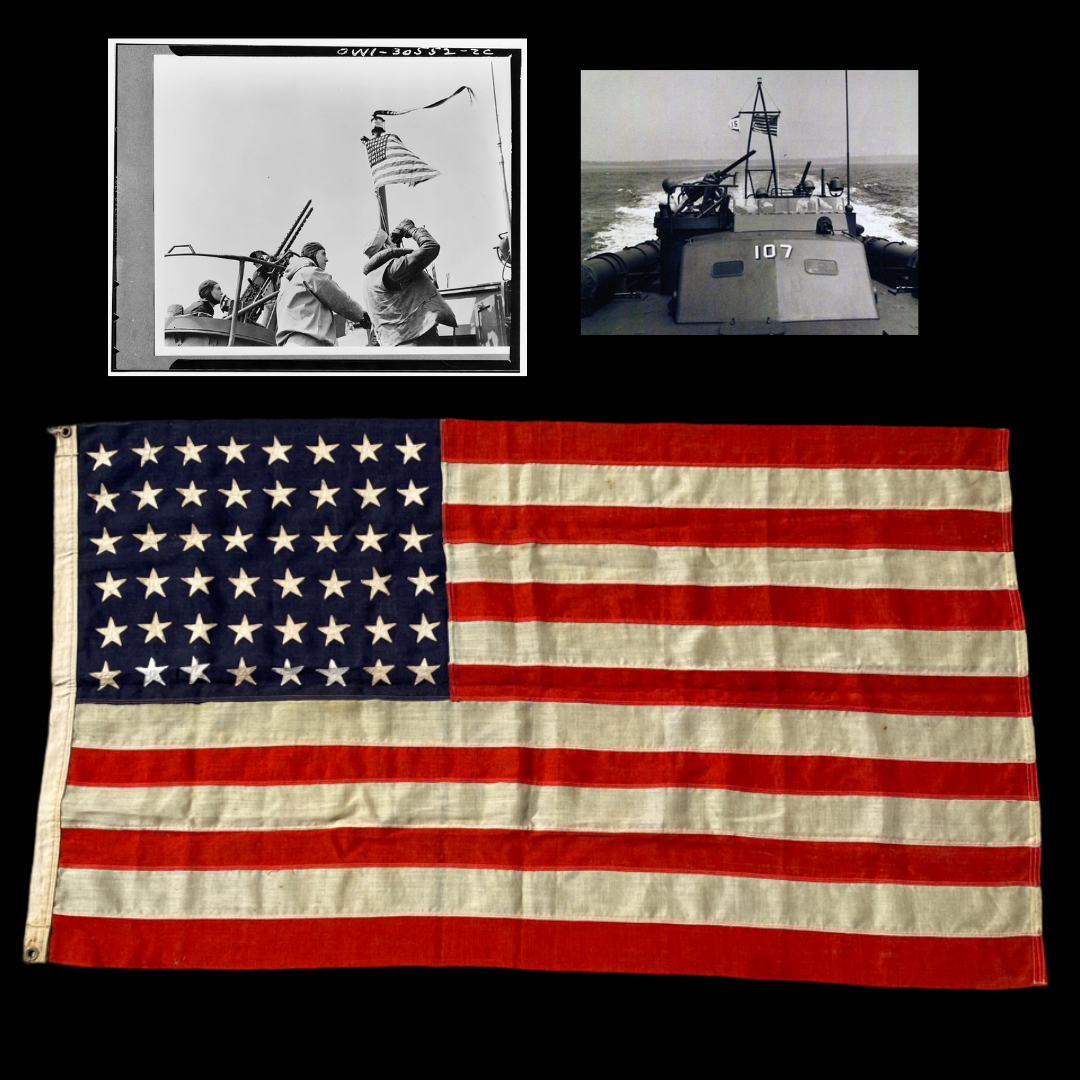 RARE! WWII U.S. - British Combat & Liberation Flags — Premier Relics