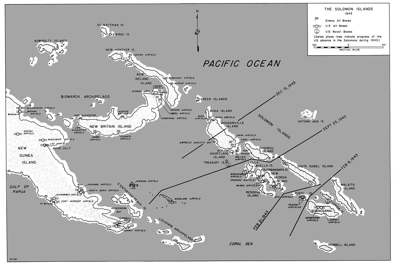 Map Battle Of Savo Island