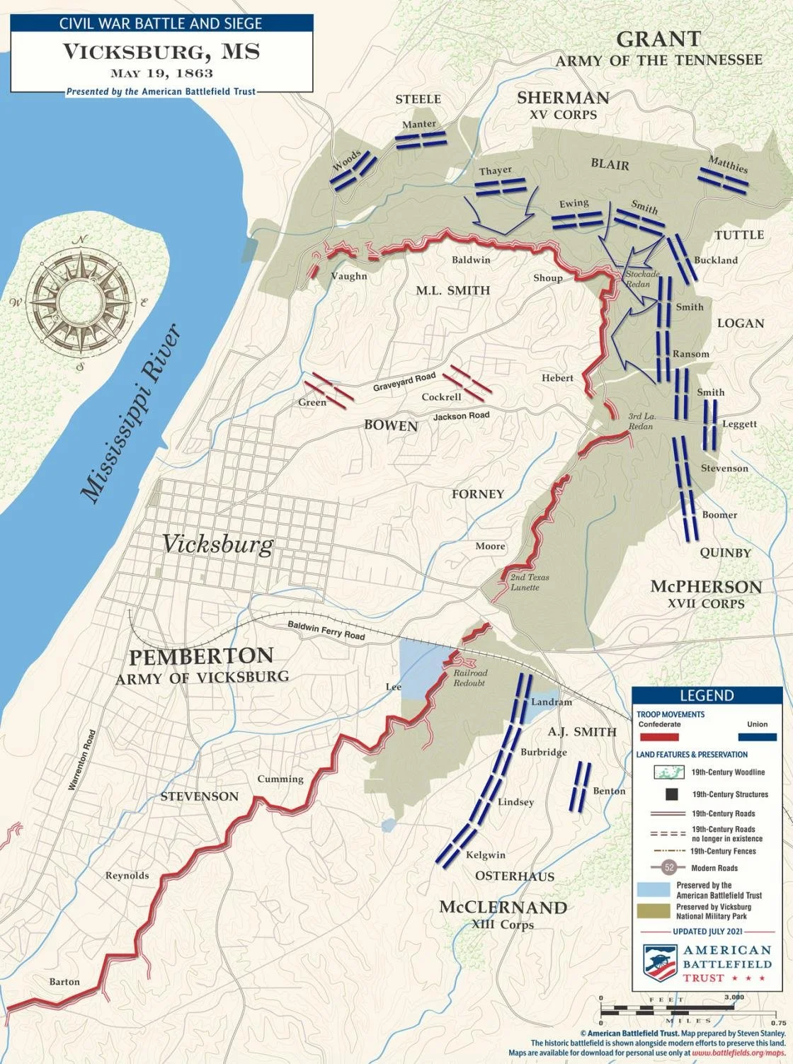 Original Civil War "FIRED" Siege of Vicksburg (May 18 – July 4, 1863 ...