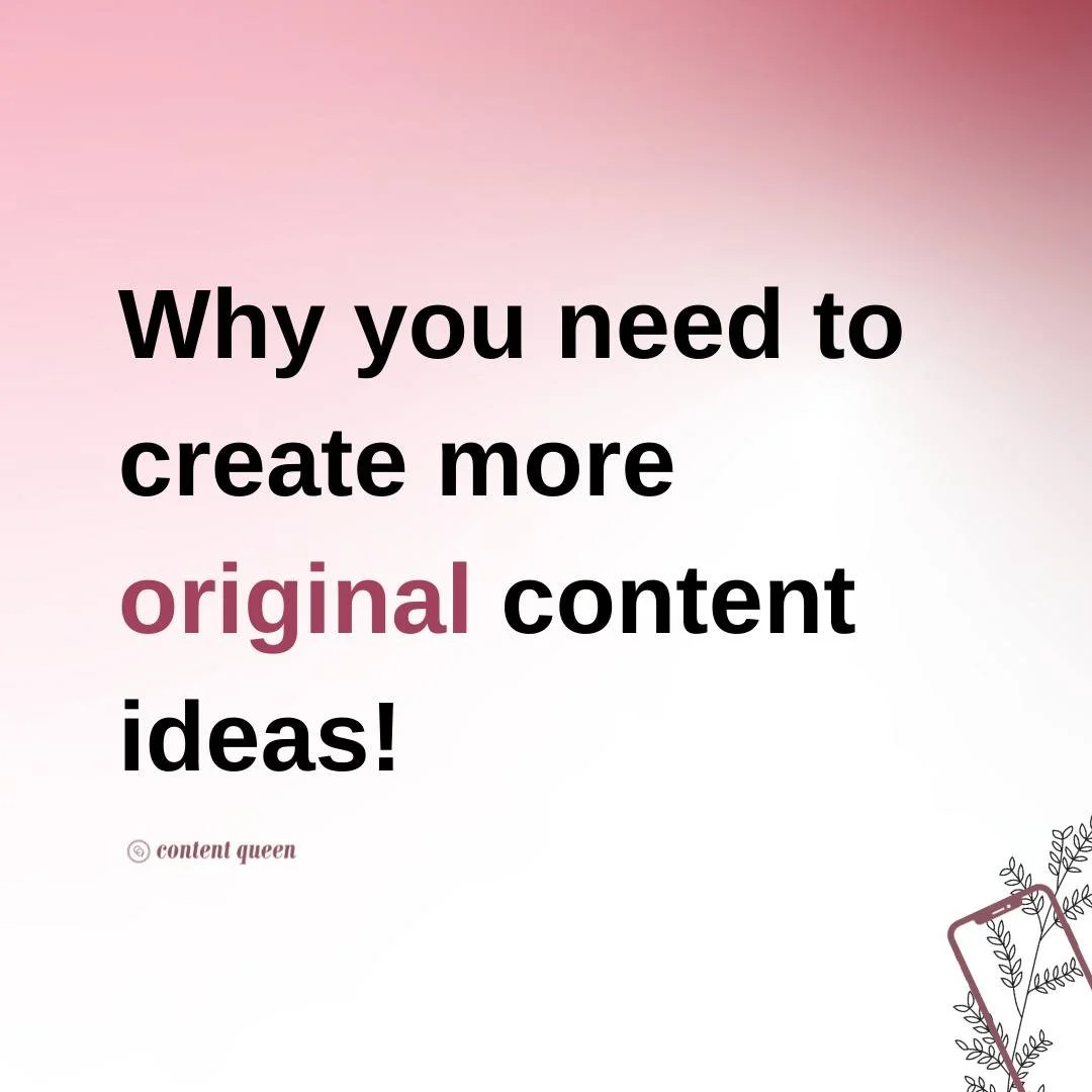 How to create your original content online — Content Queen Mariah