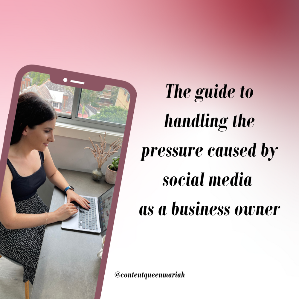 The tips to relieve the pressure of social media — Content Queen Mariah