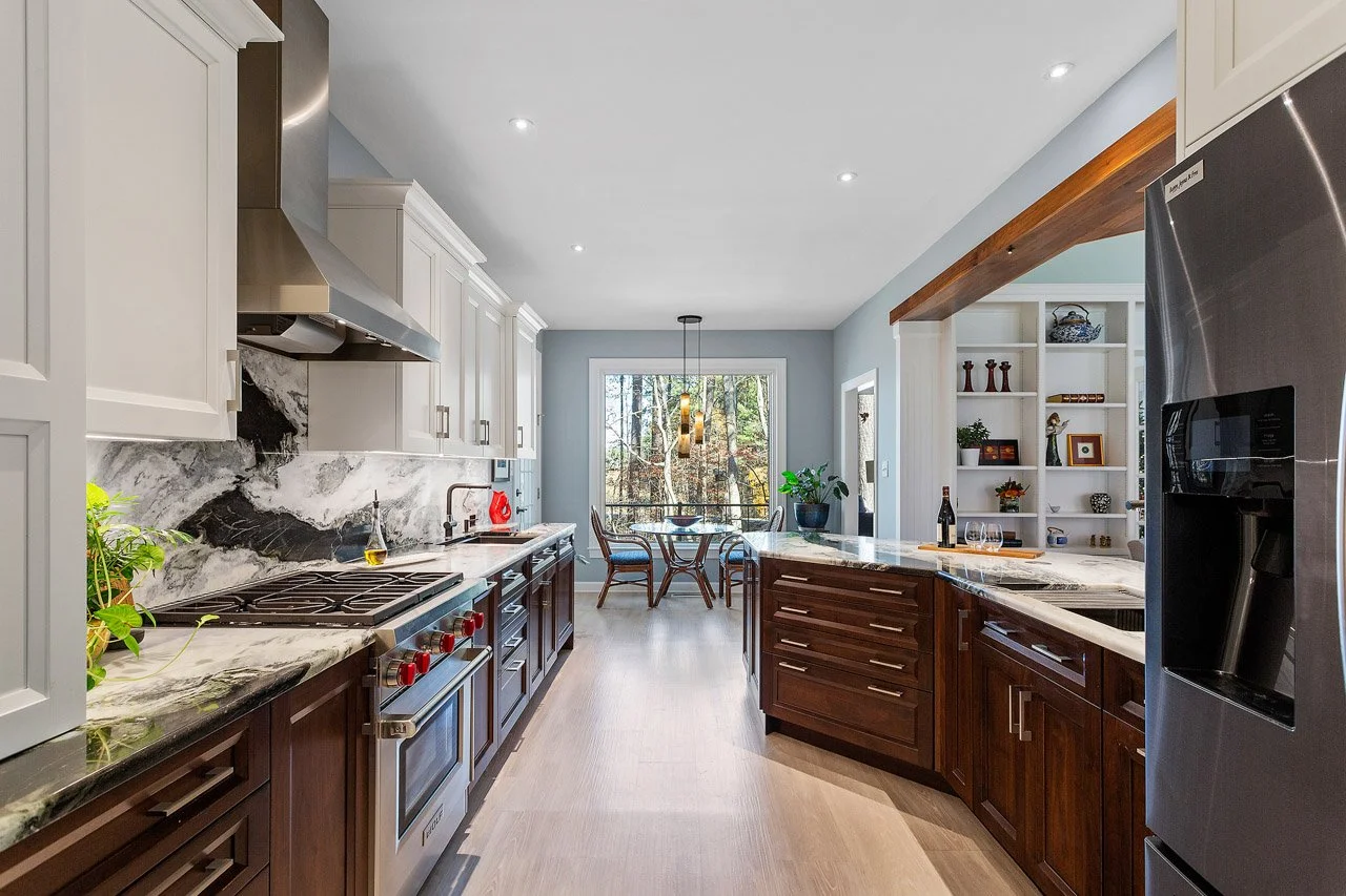 Open and Airy Galley Kitchen Renovation — Hampton Kitchens