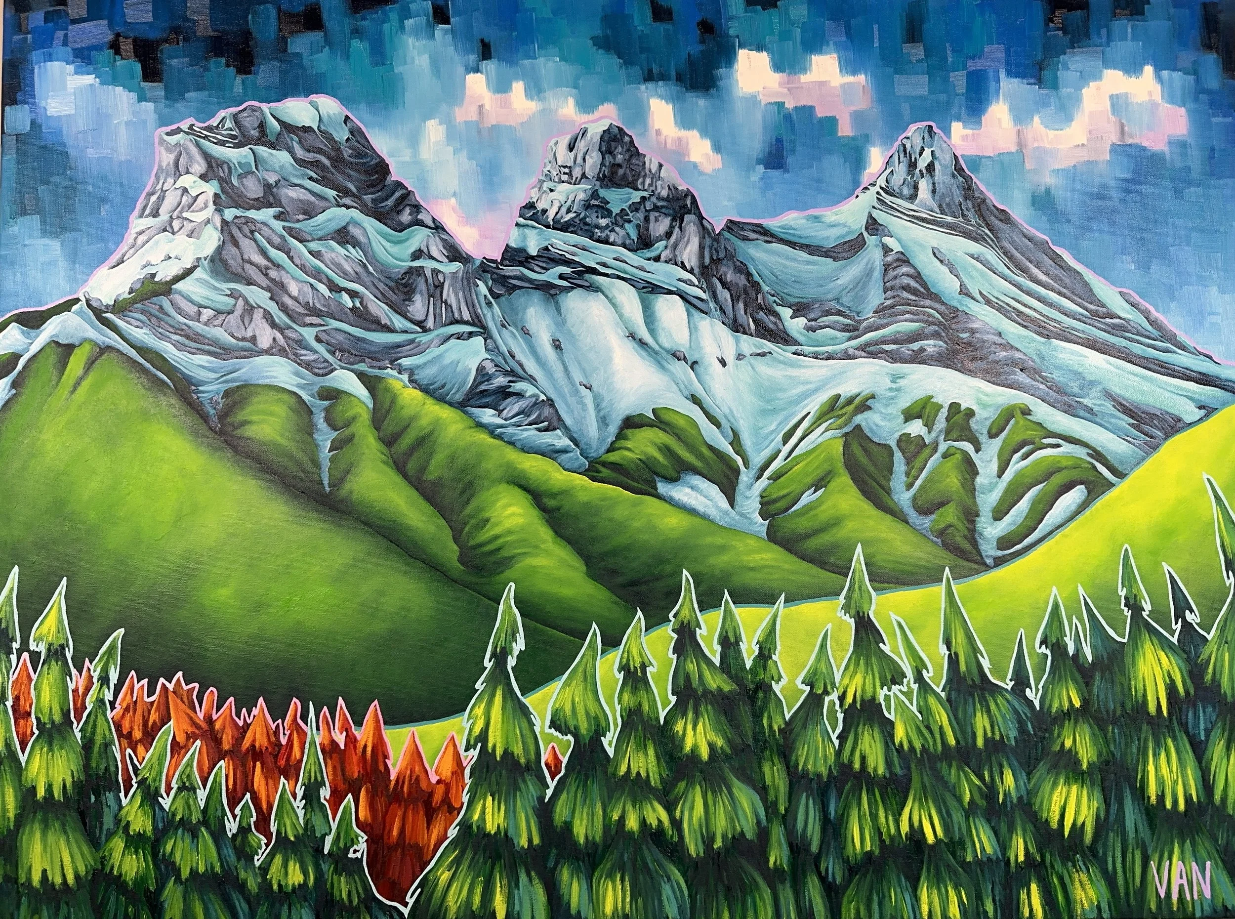 Fisher Peak, the Kootenays — Van Colden Art