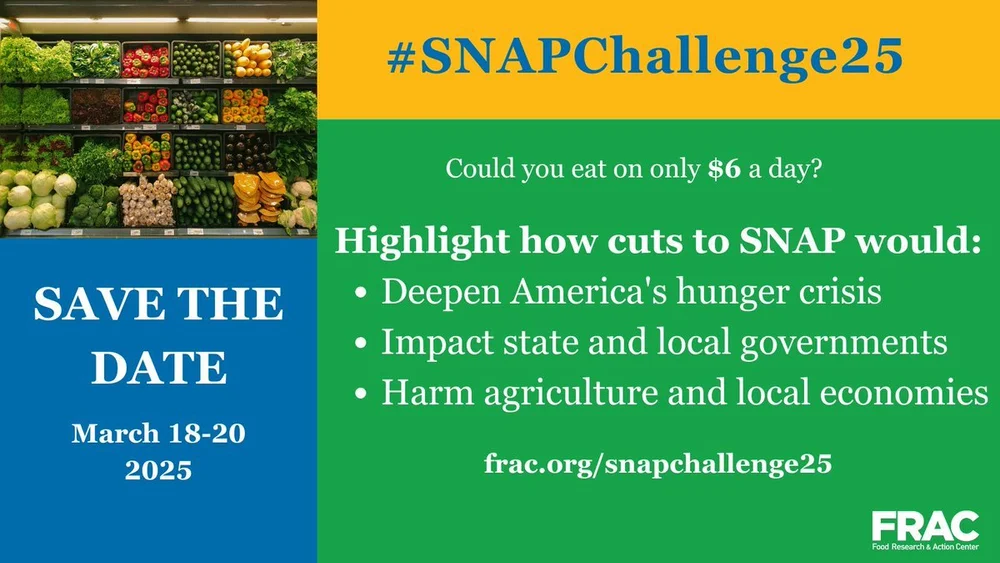 Take the SNAP Challenge: Raise Awareness of Hunger in Your Community ...