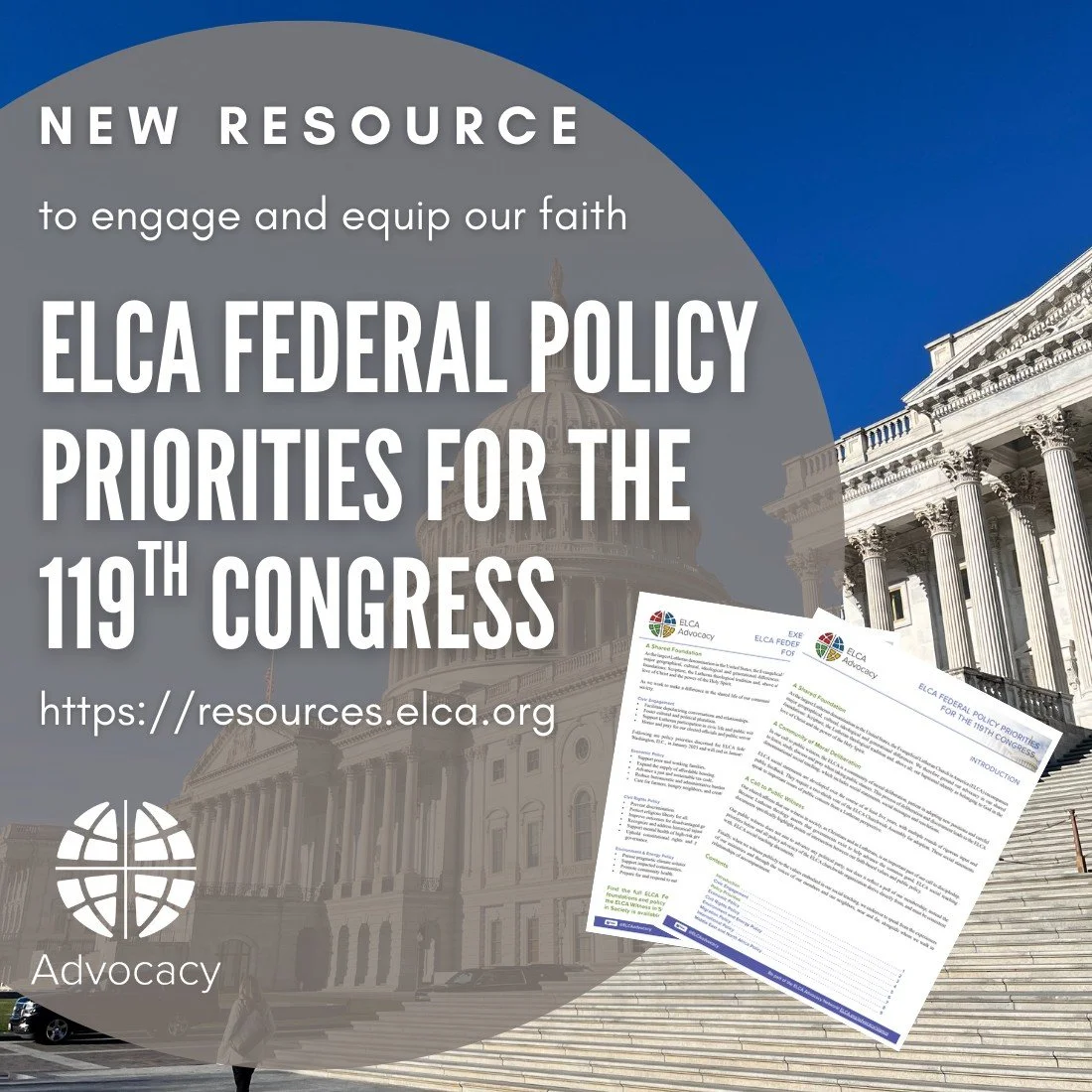 2025-26 ELCA Federal Policy Priorities for the 119th Congress — Lutheran Advocacy Ministry Arizona