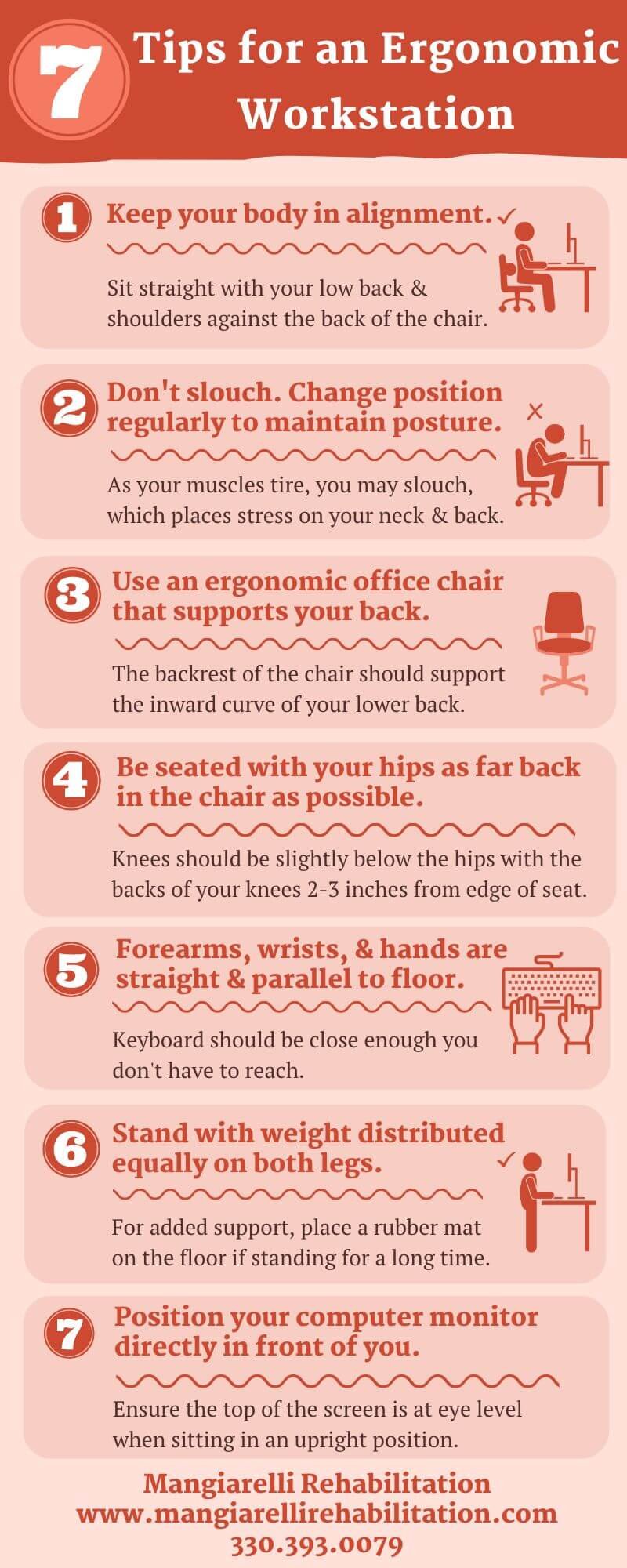 Office Ergonomics: Tips for Maintaining Good Posture-Mangiarelli ...