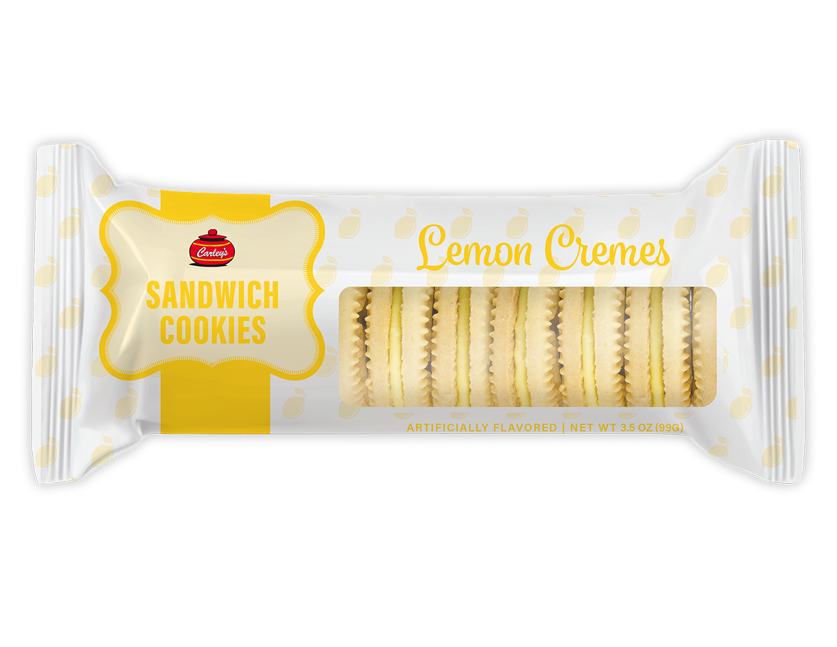 Lemon Sandwich Cremes | Discover Flavor Delight — Carley's, Inc. dba ...