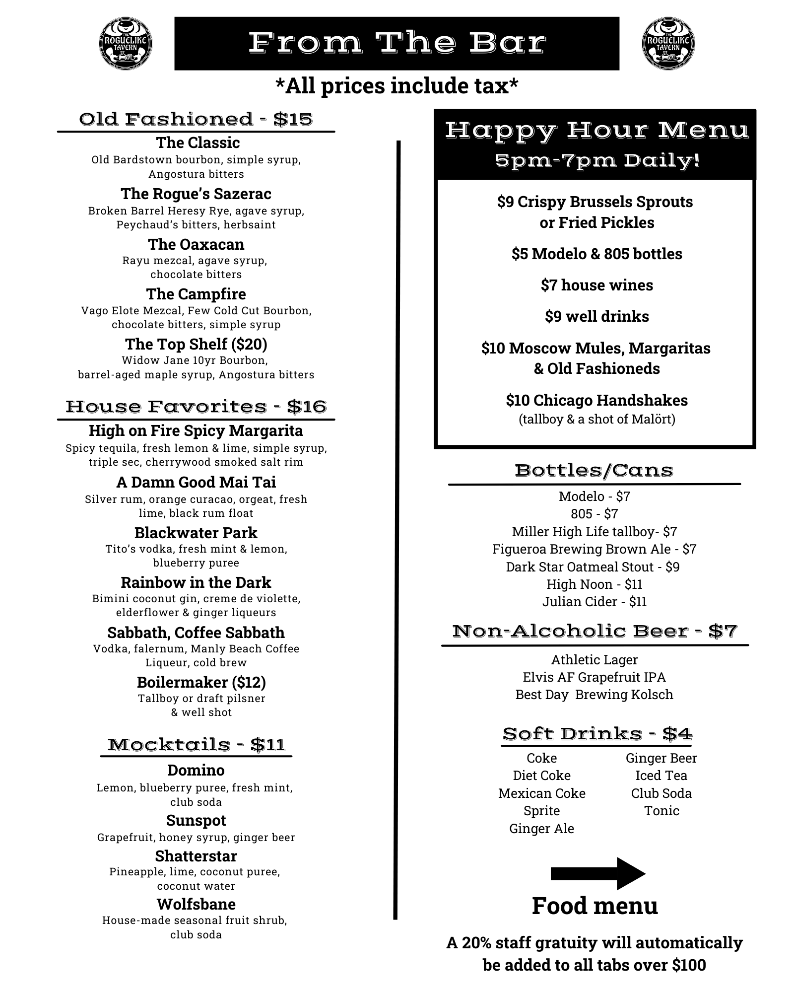 Eat & Drink — The Roguelike Tavern