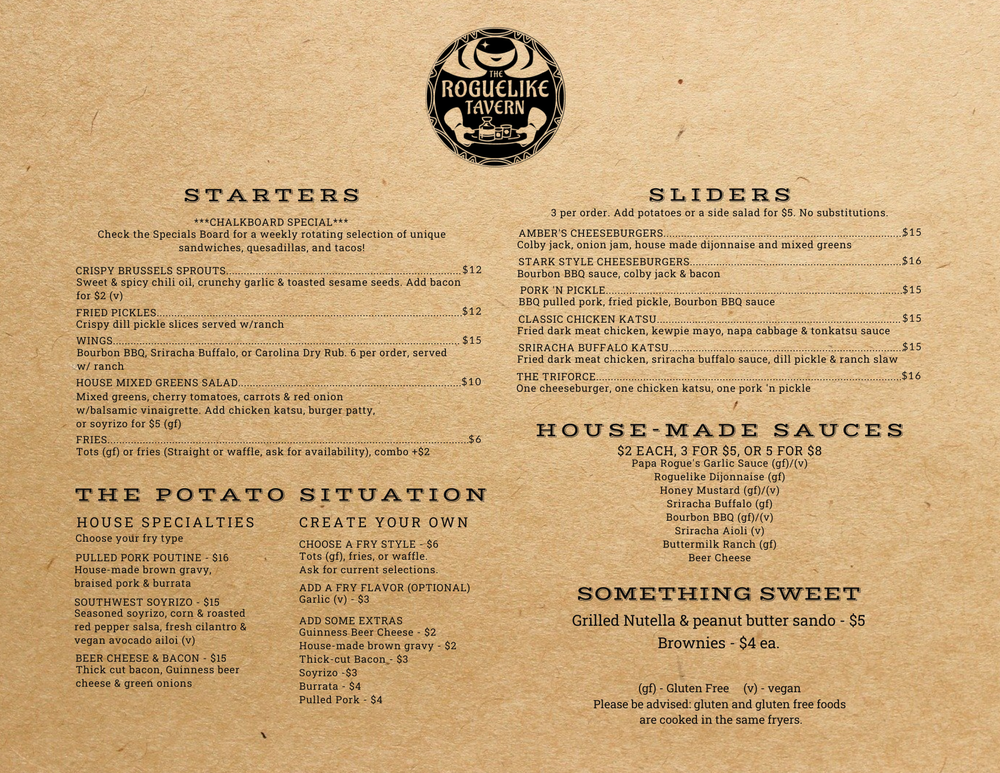 Eat & Drink — The Roguelike Tavern