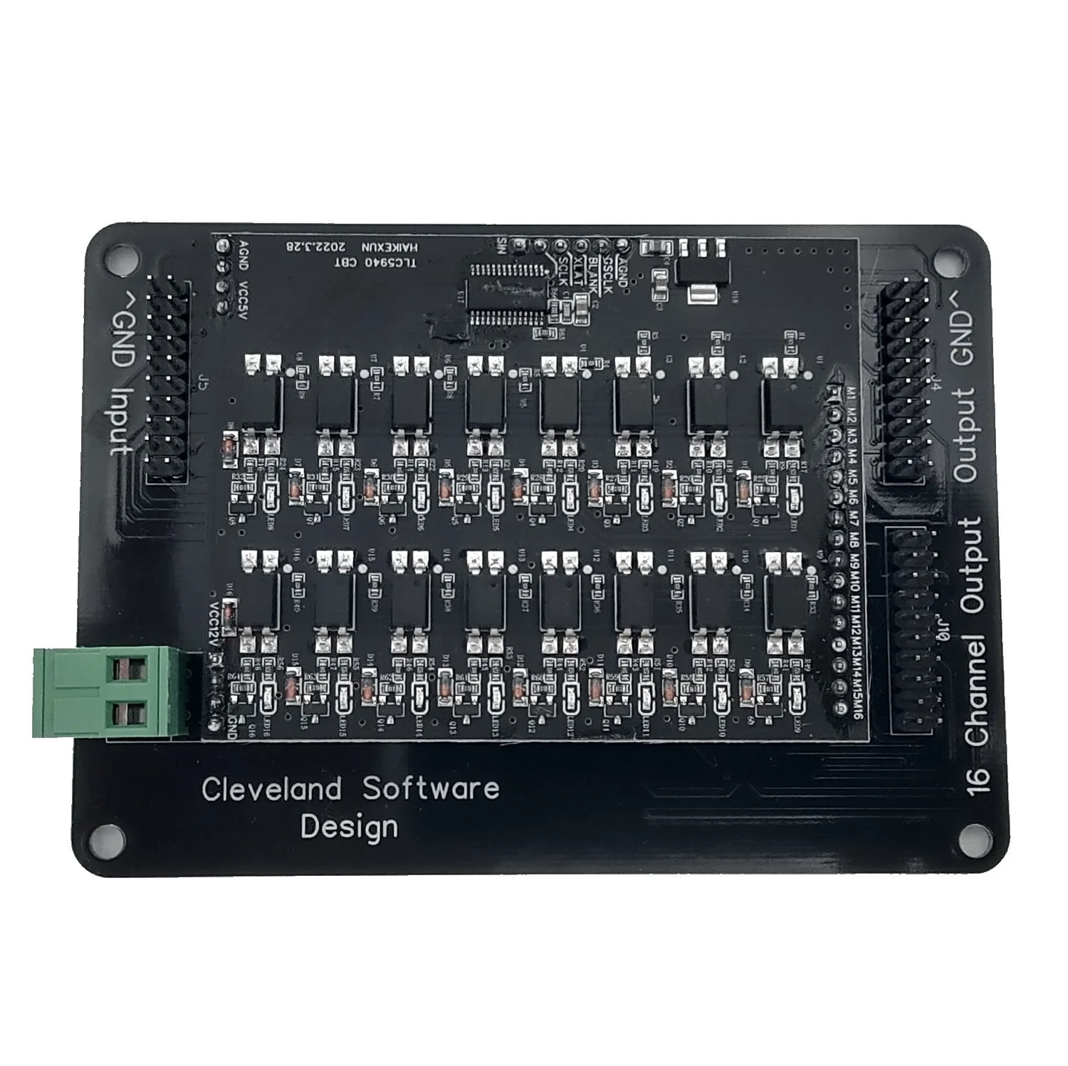 12 Output KL25Z Pinscape compatible board — Cleveland Software Design
