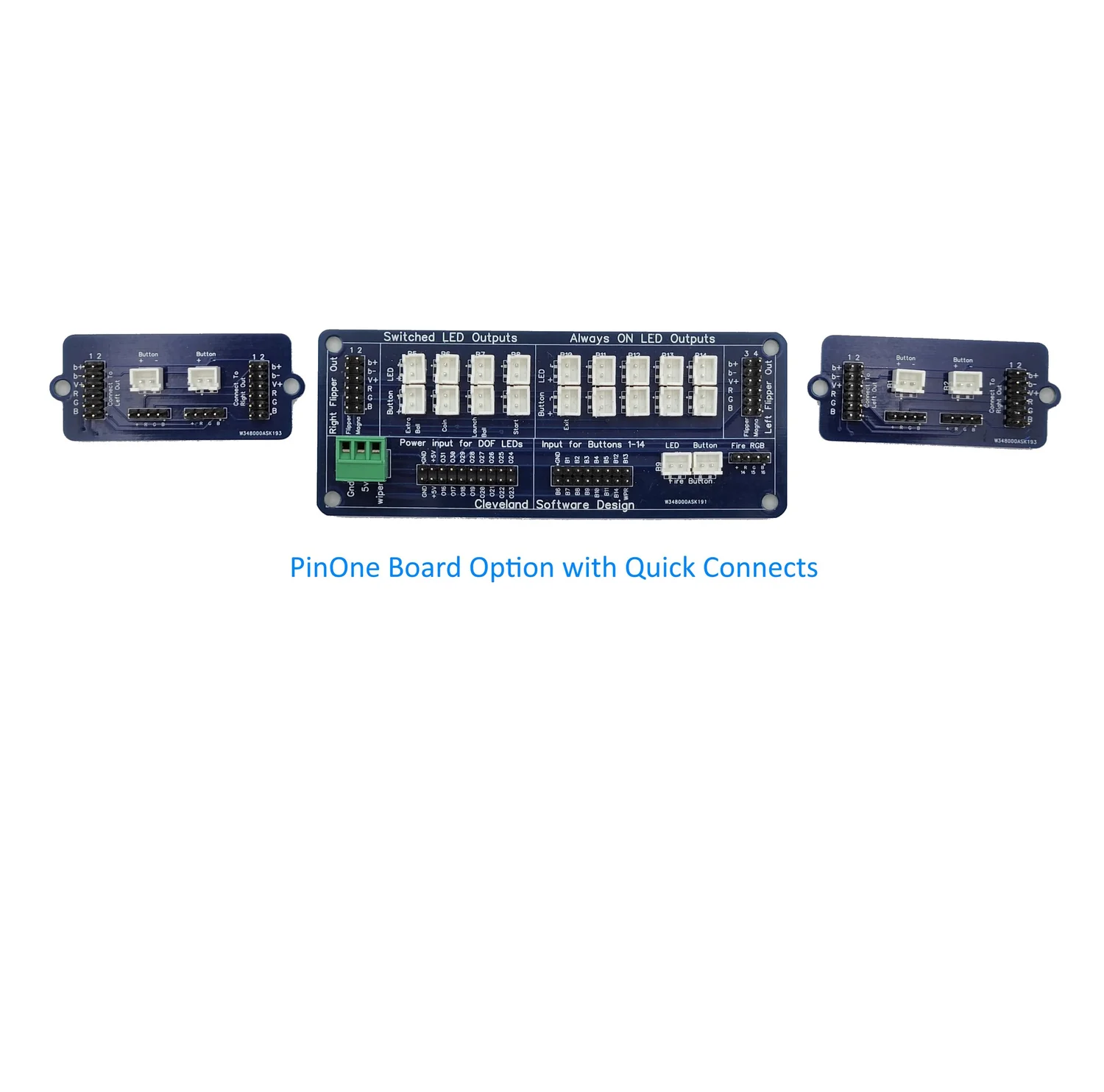 PinOne Main Virtual Pinball Connection Board — Cleveland Software Design