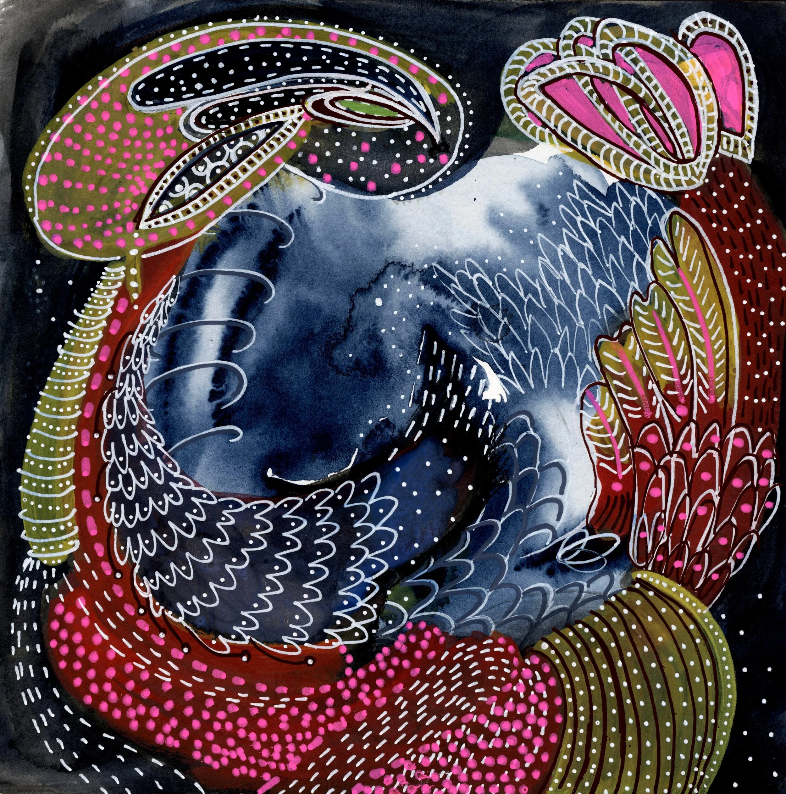 The Way Out is In II — Contemporary Mixed Media Artwork by M. Dempsey ...