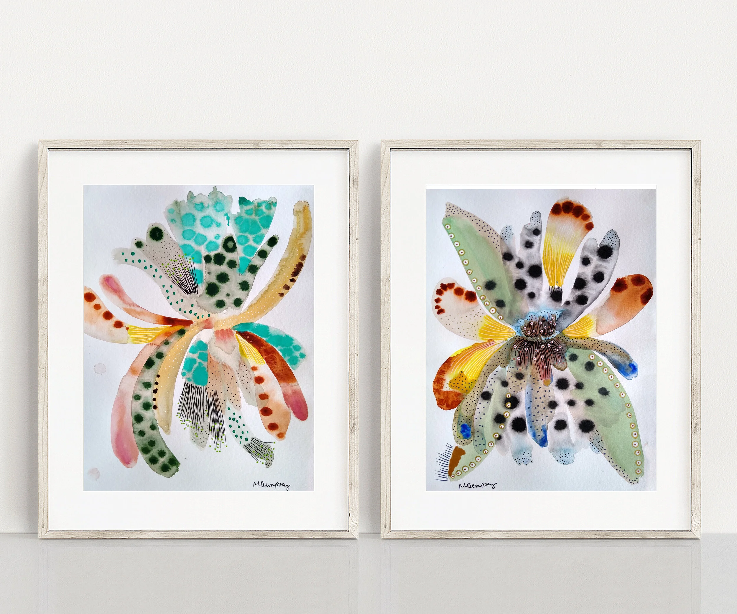 Life Forms I — Contemporary Mixed Media Artwork by M. Dempsey Inspired ...