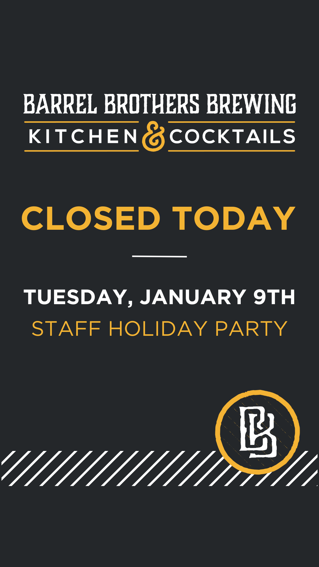 Kitchen & Cocktails Events Calendar — Barrel Brothers Brewing Company