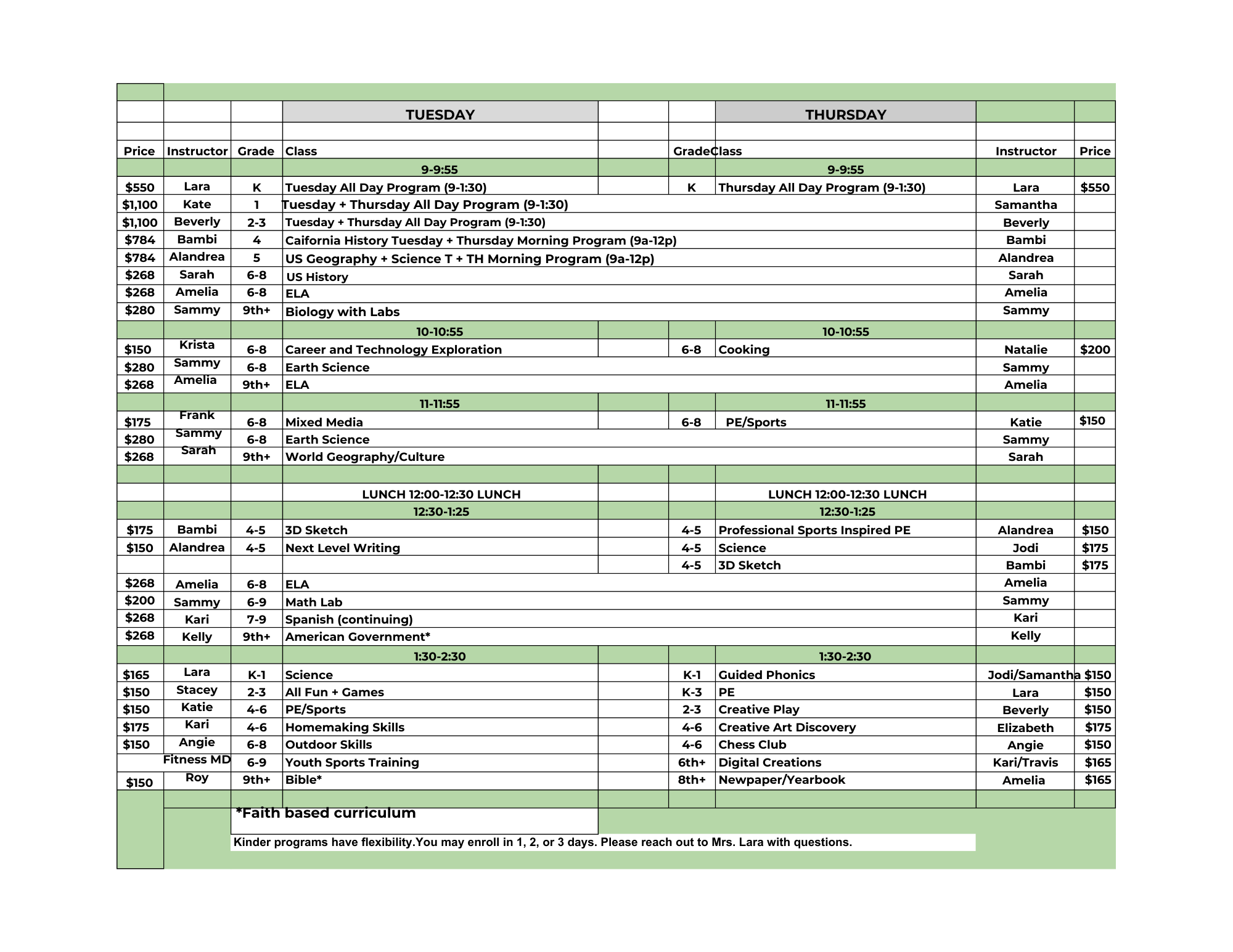 ILA Homeschool Classes - Fall 2024 — ILA