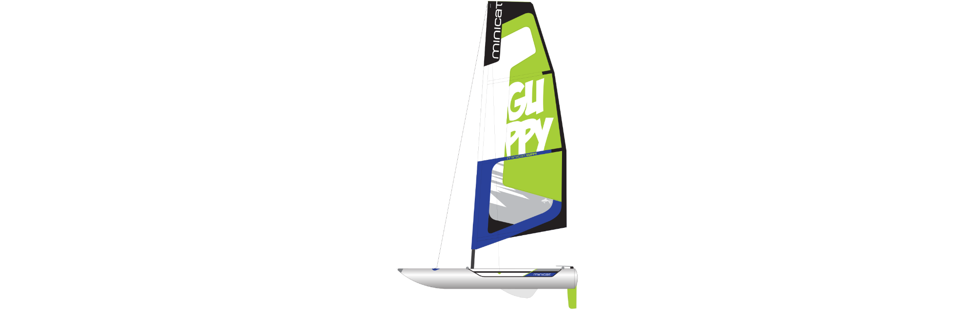 Guppy by MiniCat — Portable Inflatable Mini Catamaran Sailboat ...