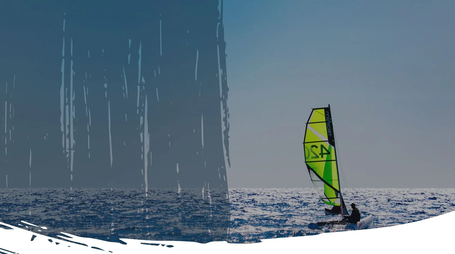 MiniCat 420 — Portable Inflatable Mini Catamaran Sailboat | Sailing Awaits