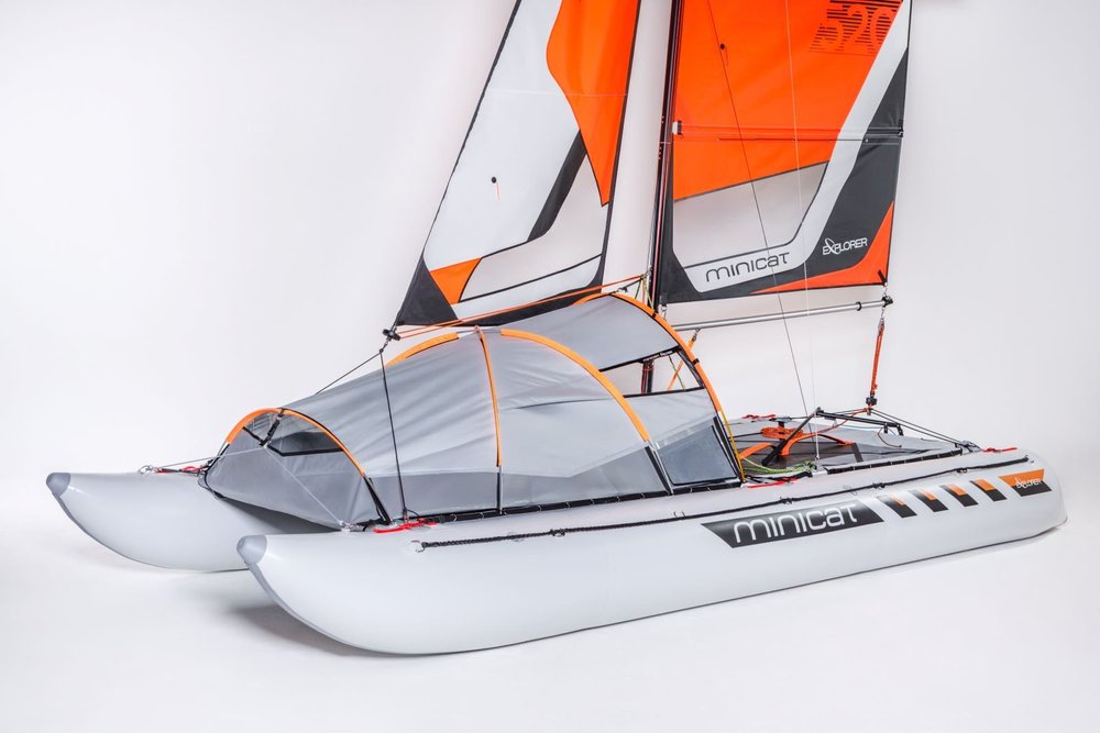 MiniCat 520 Explorer — Portable Inflatable Mini Catamaran Sailboat ...