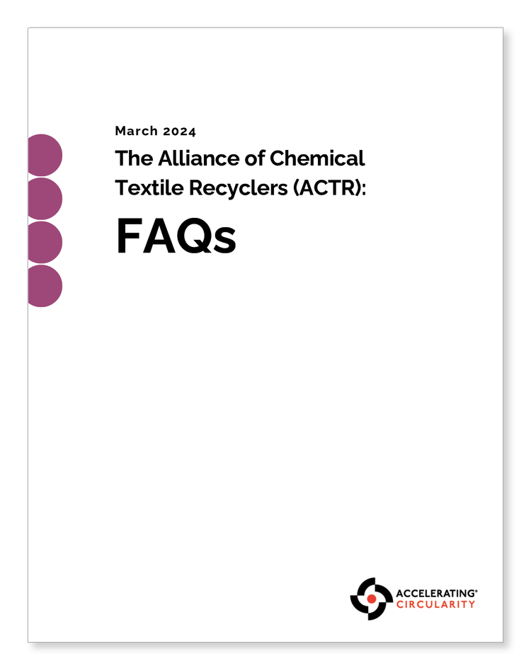 ACTR — Accelerating Circularity