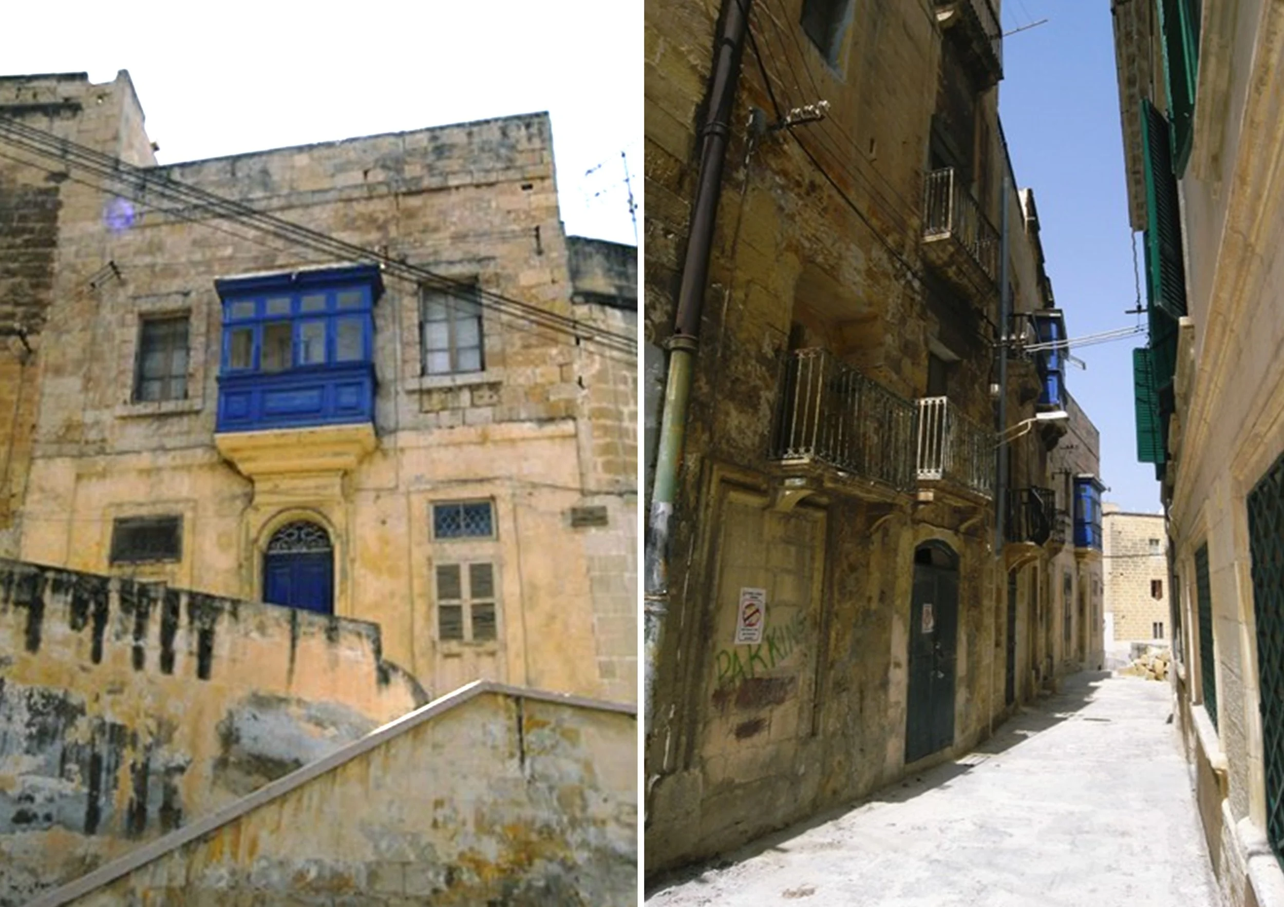 Cospicua: Triq il-Kuncizzjoni — Buildings of Malta