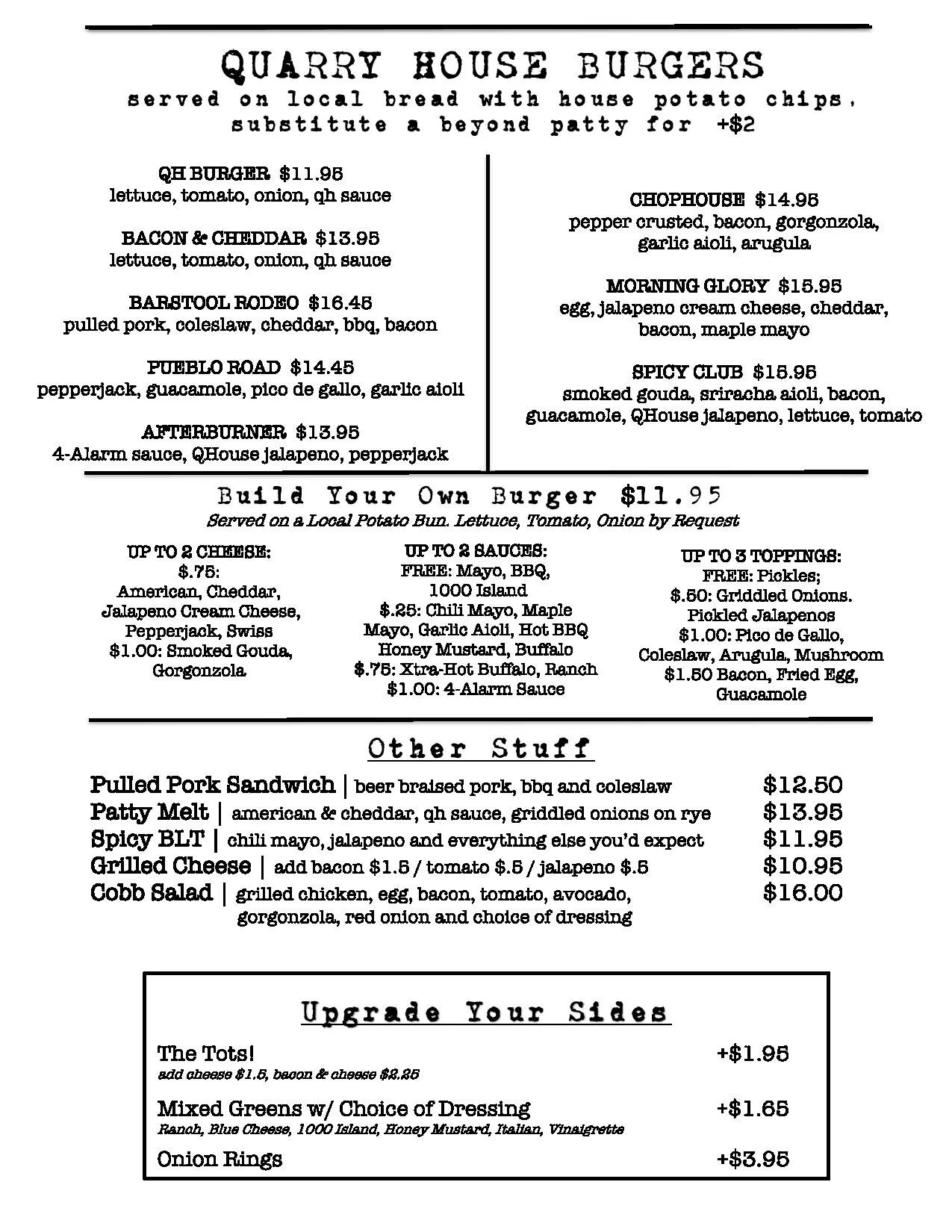 Grub — Quarry House Tavern