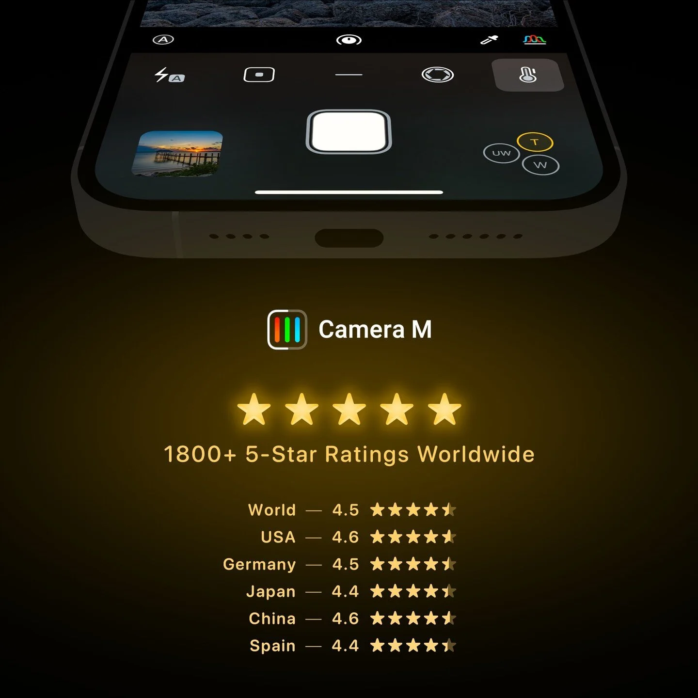Camera M – Pro Manual Camera for iPhone and iPad
