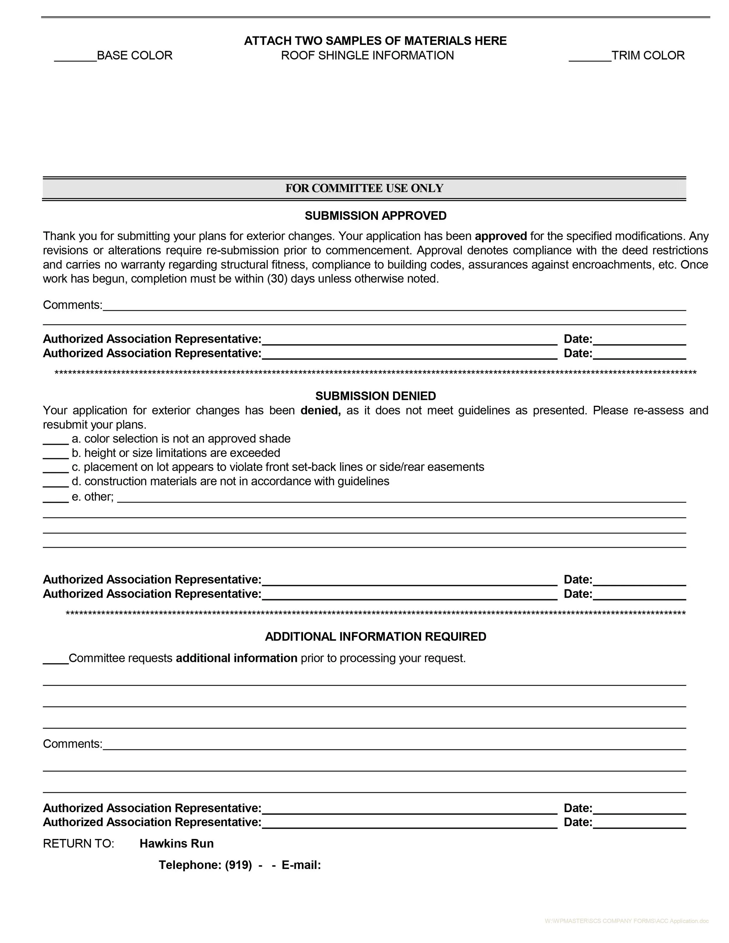 Forms & Resources — Hawkins Run Neighborhood