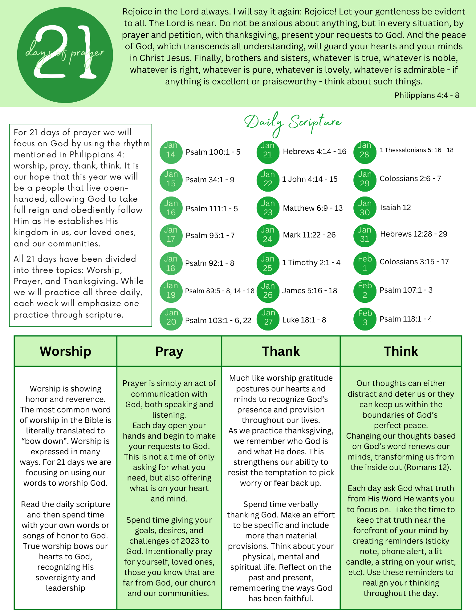 Fasting — Sheldon Church of Christ | Sheldon, Wisconsin