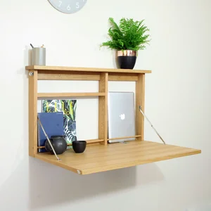 drop down, pull down, wall mounted desk, fold down workspace ...