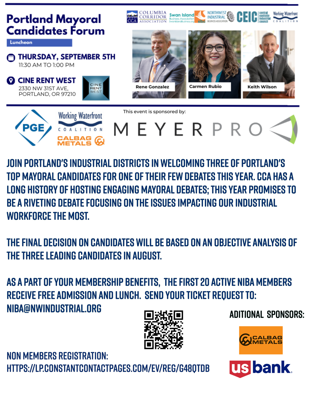 Portland Mayoral Candidates Debate — NIBA