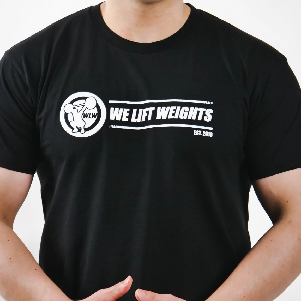 WE LIFT WEIGHTS