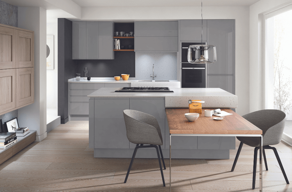 Slab Fronted Kitchen Doors Focus — Plum Kitchens