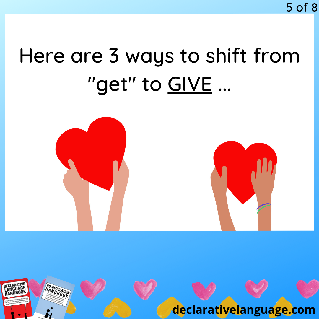 Shifting from GET to GIVE! — DECLARATIVE LANGUAGE HANDBOOK