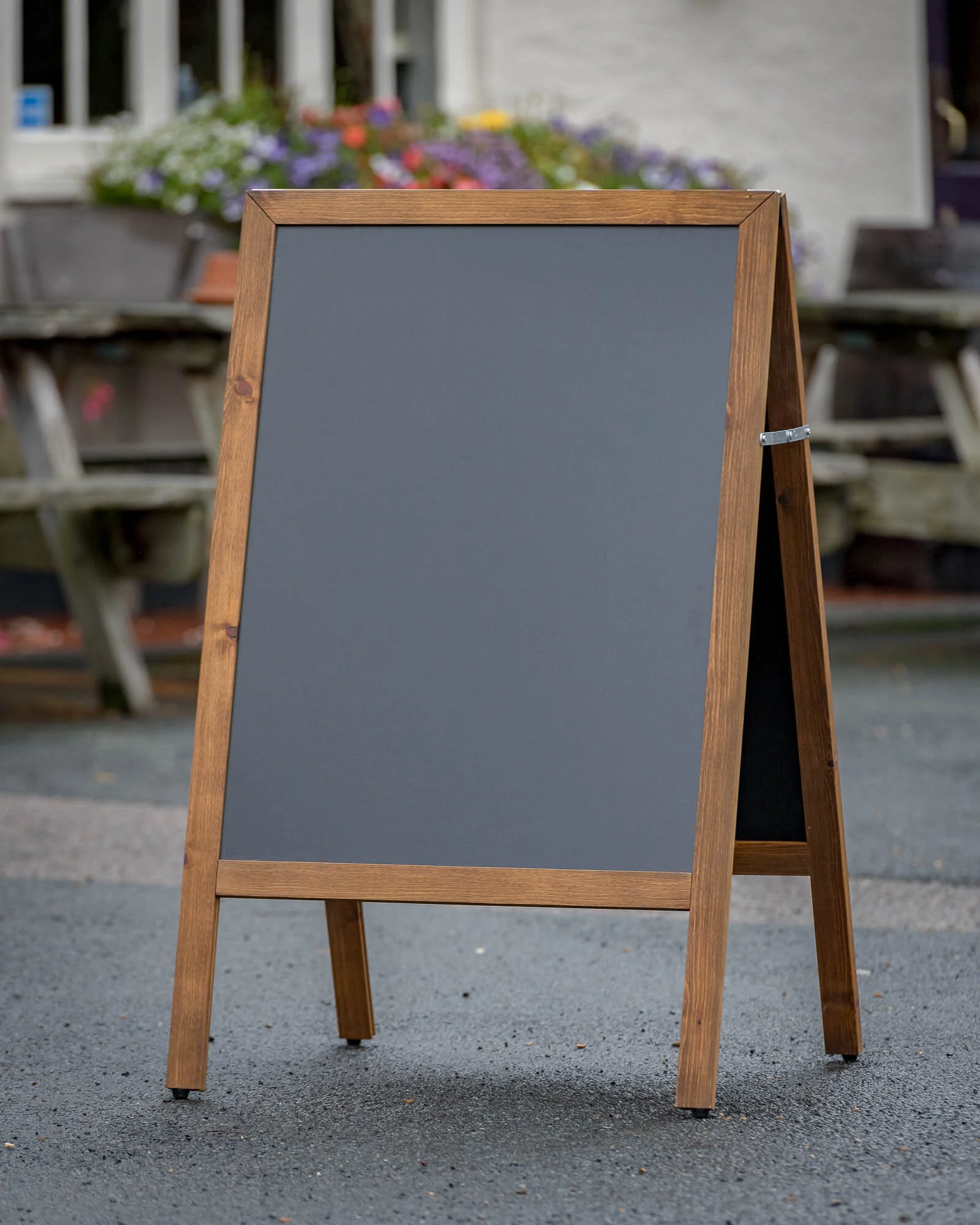 Wooden Menu Holders Table Talker (plain or with chalkboard front ...