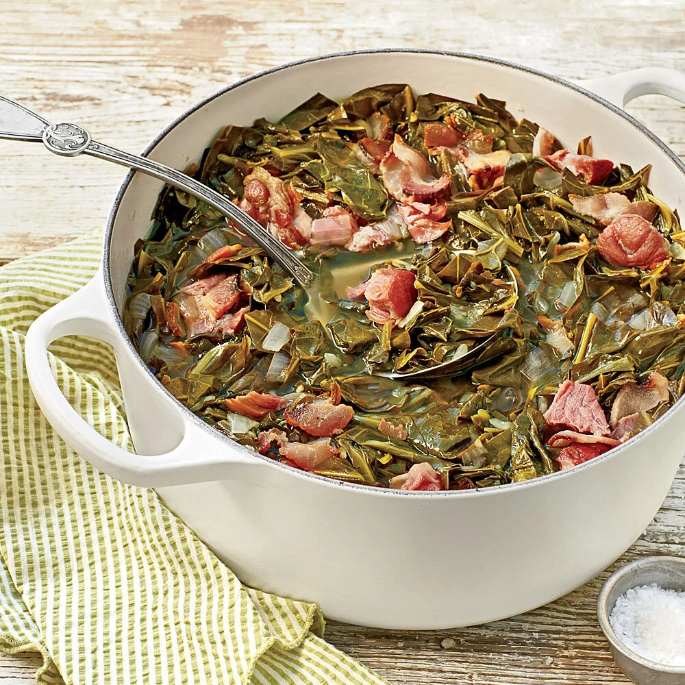 Stewed Collard Greens with Ham Hocks — Schmoe Farm