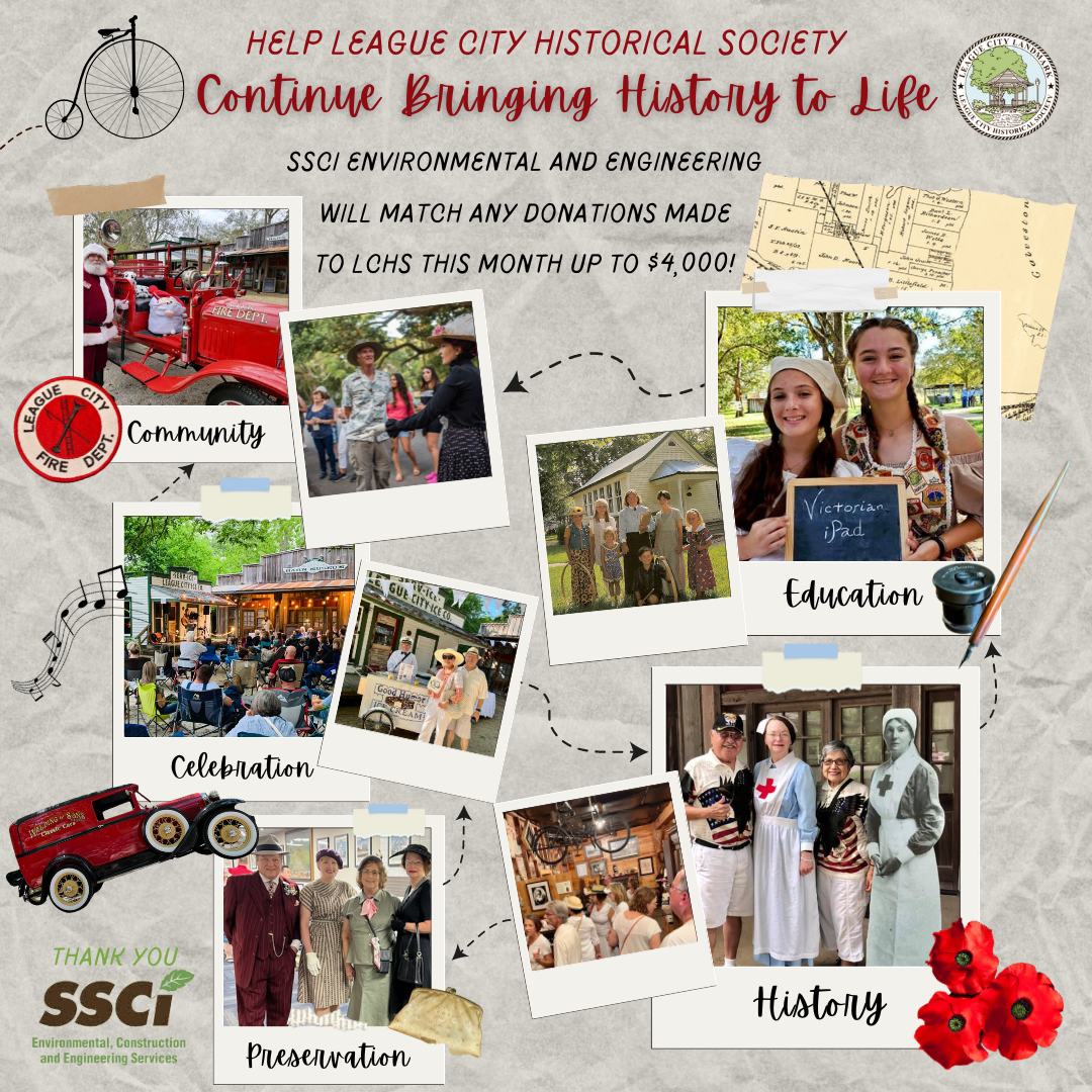 Bring History to Life — League City Historical Society