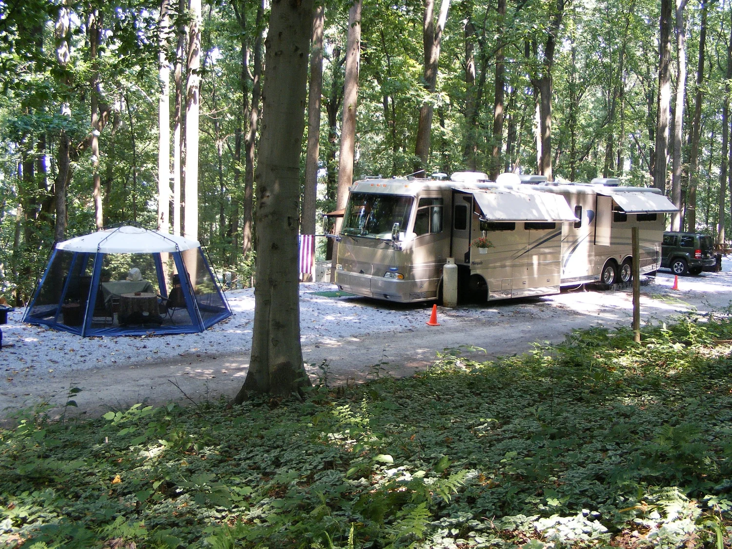 Site #55 — The Loose Caboose Campground