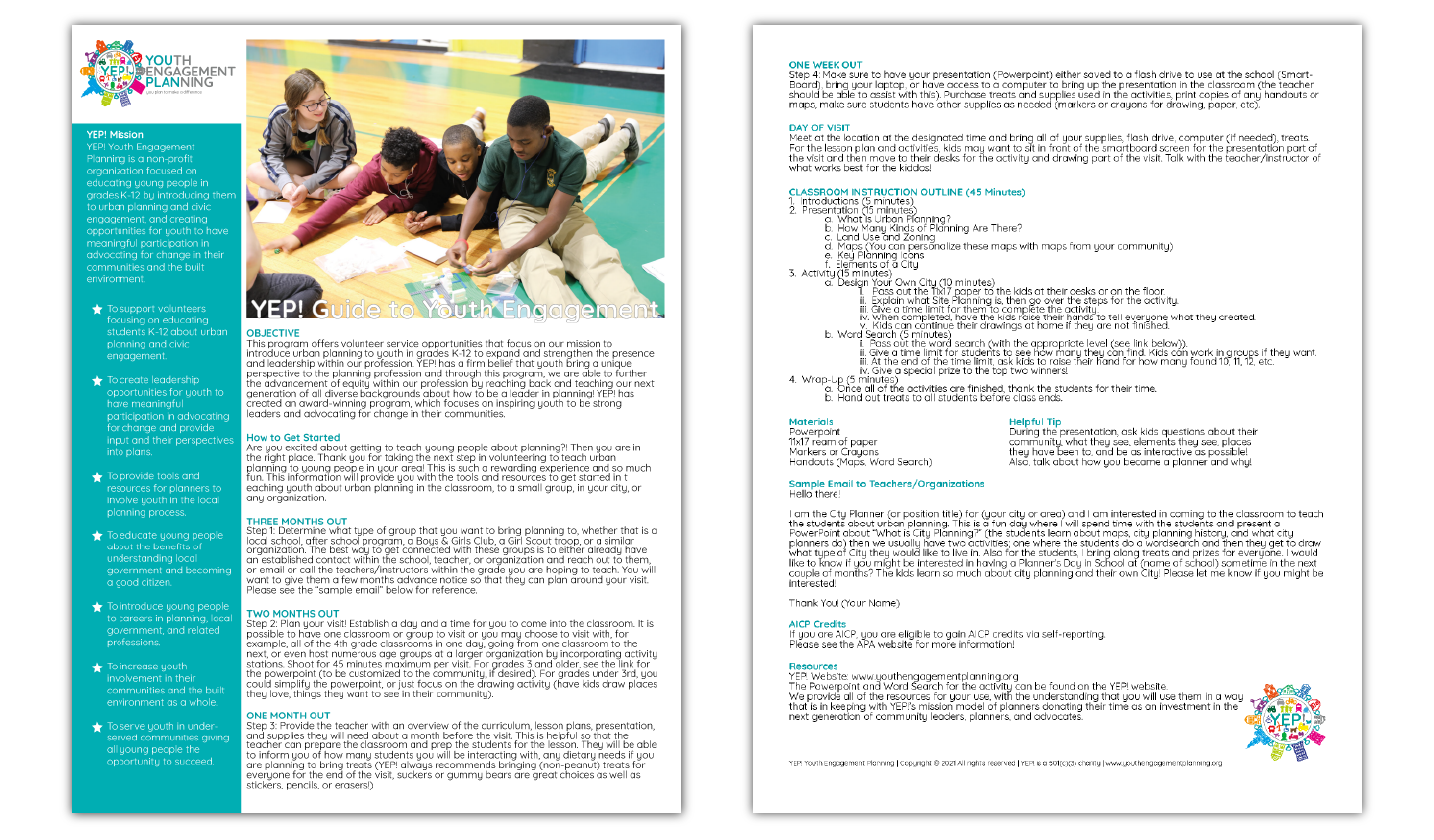 Sample Curriculum — YEP! Youth Engagement Planning